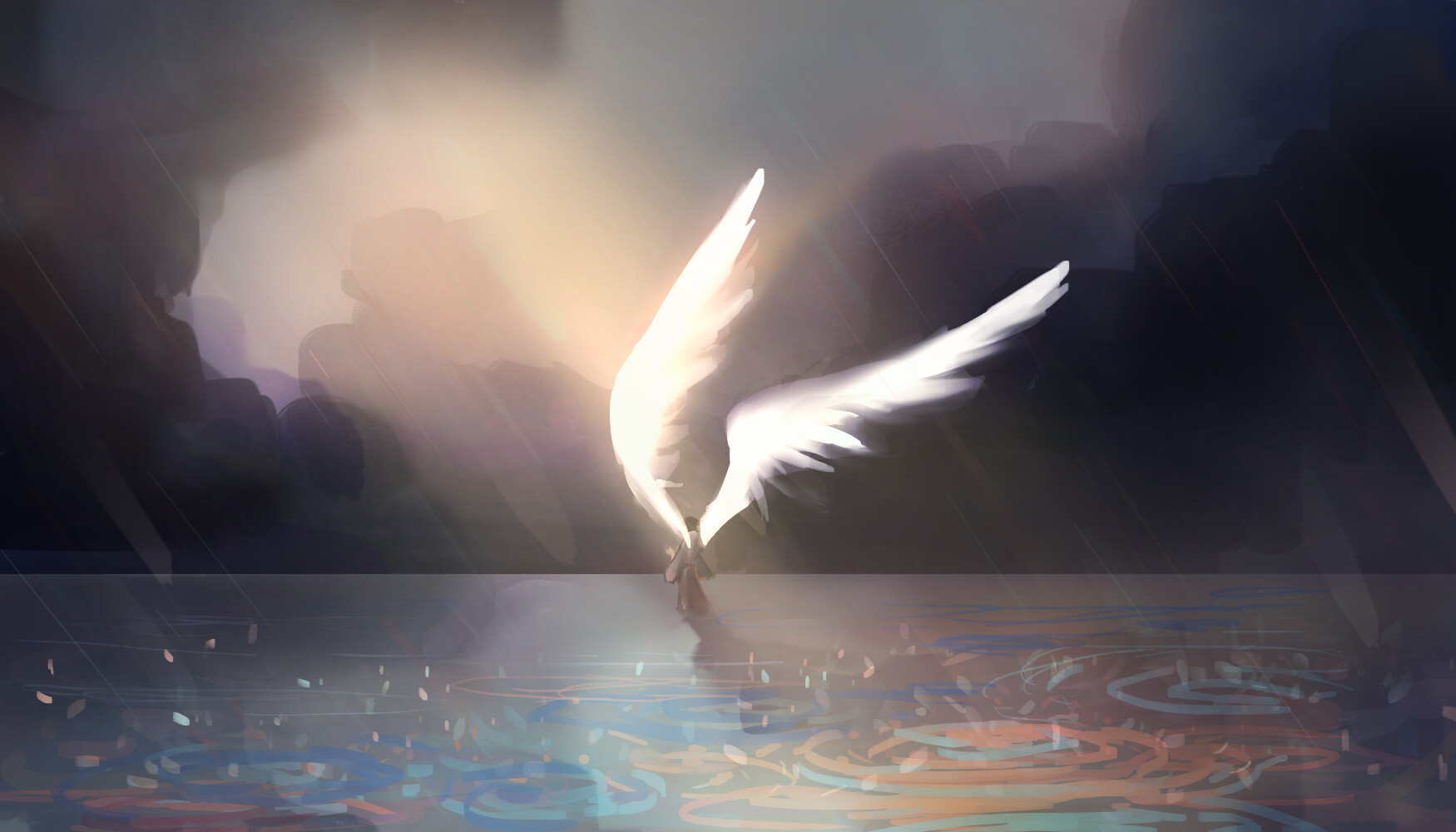 ArtStation - Angel of Rain