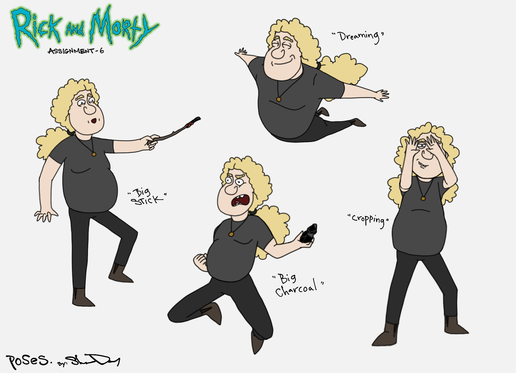 Shaun Day - Rick and Morty concept character package
