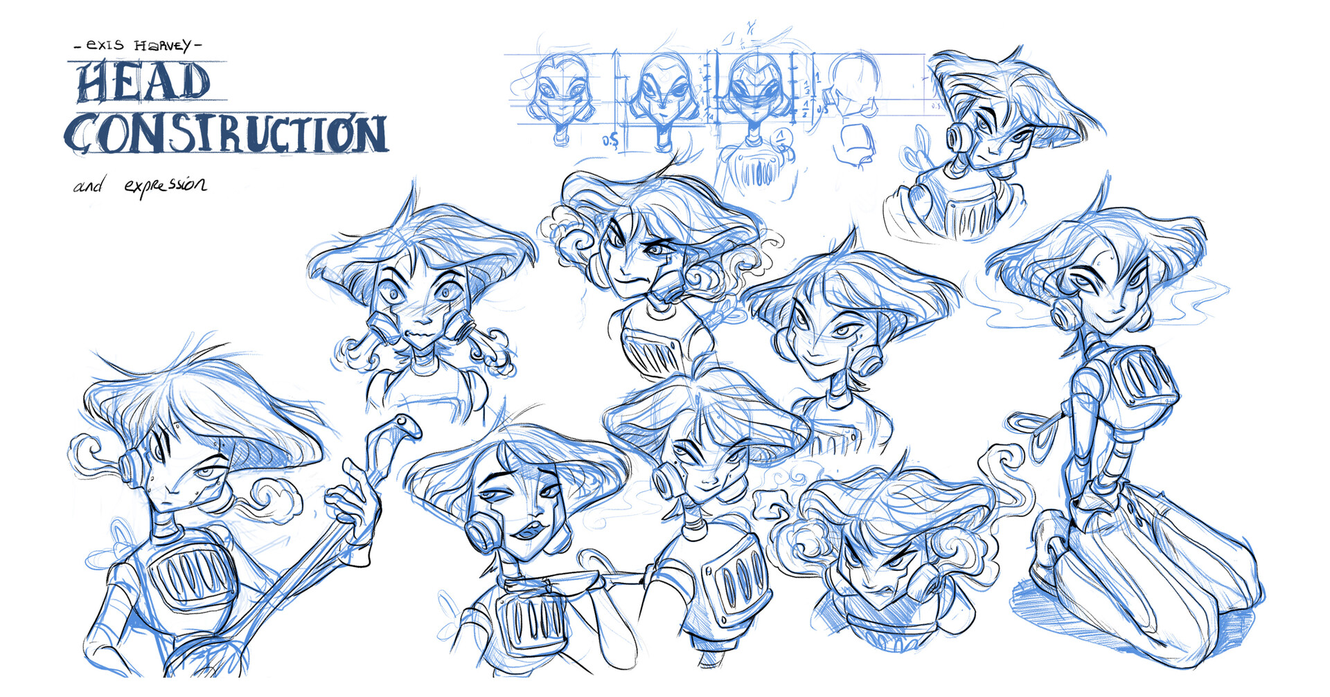 ArtStation - Character Design: head studies (personal project)