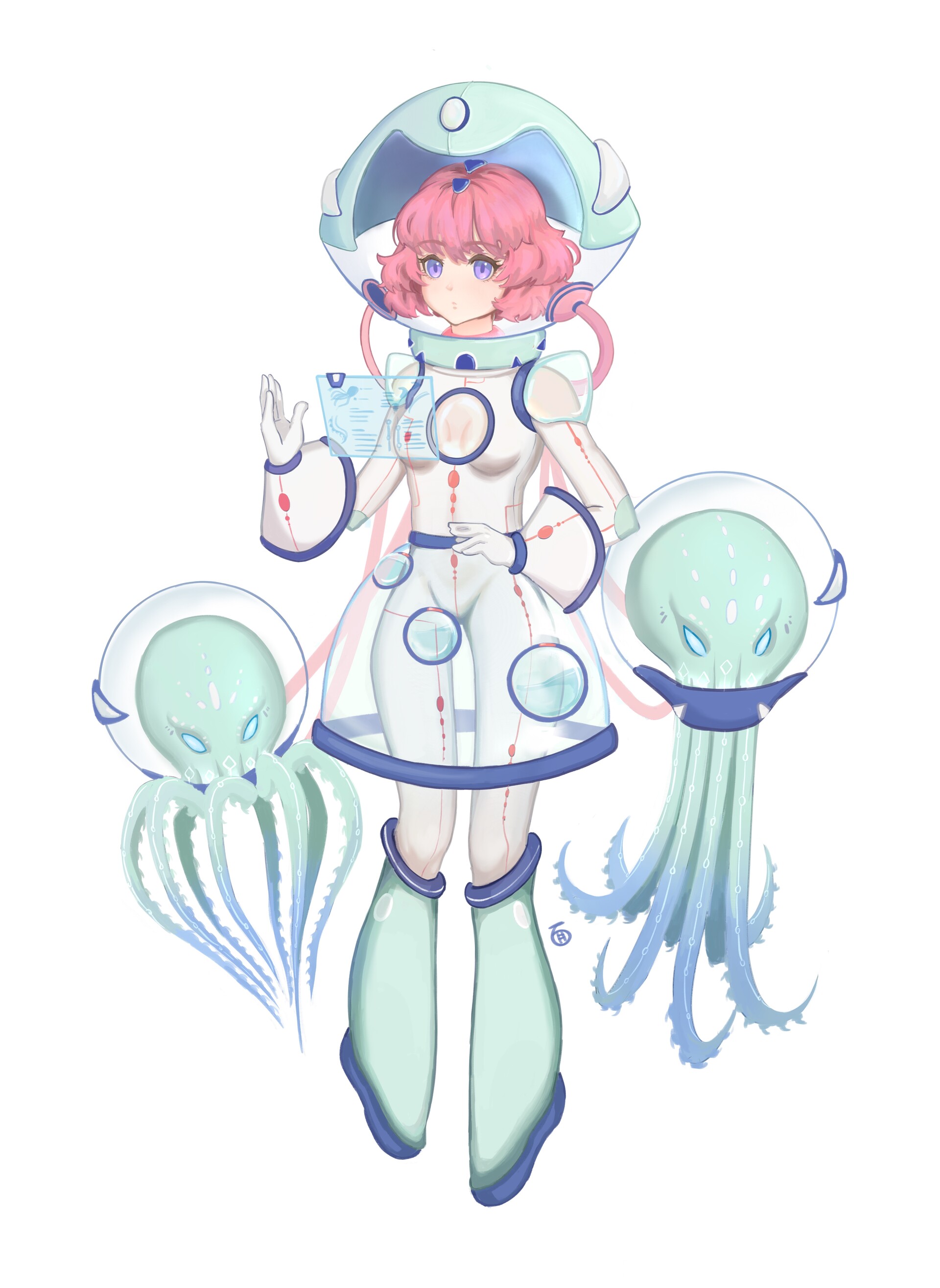 ArtStation - space octopus girl
