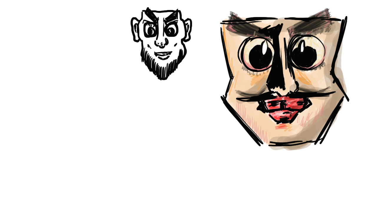 ArtStation - character face doodle
