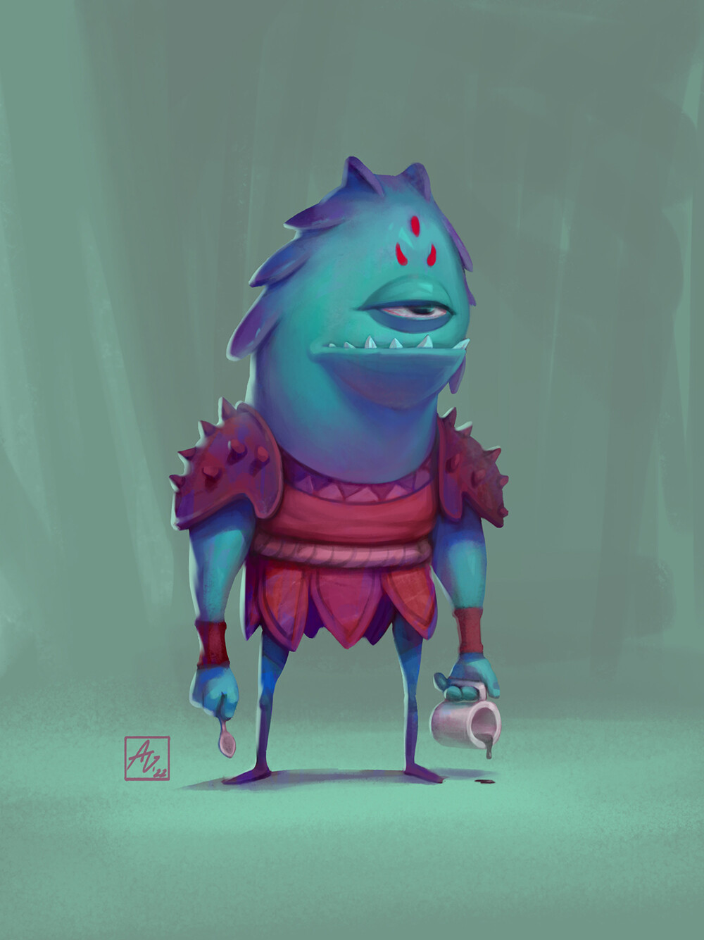 ArtStation - Morning monster