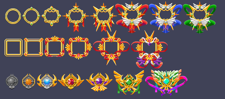 ArtStation - Pixel art _ Game profile UI