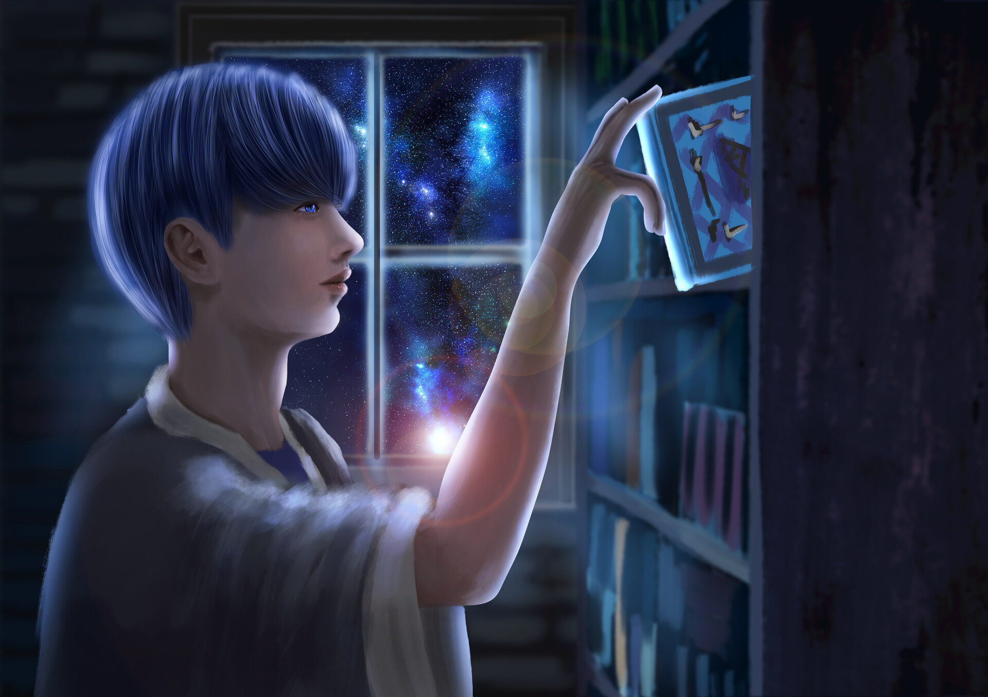 ArtStation - Moonlight Library