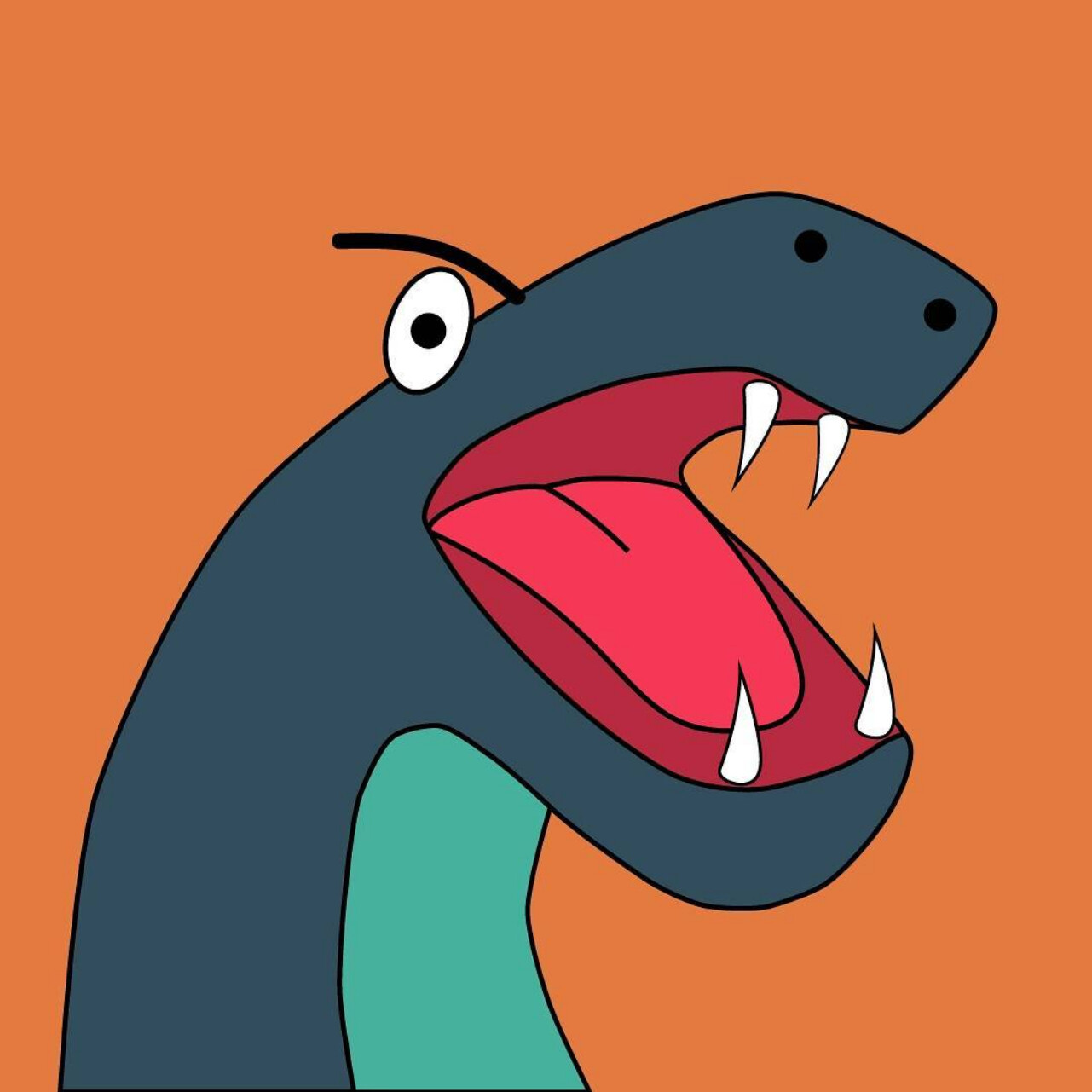 ArtStation - Doodle - Angry Dino