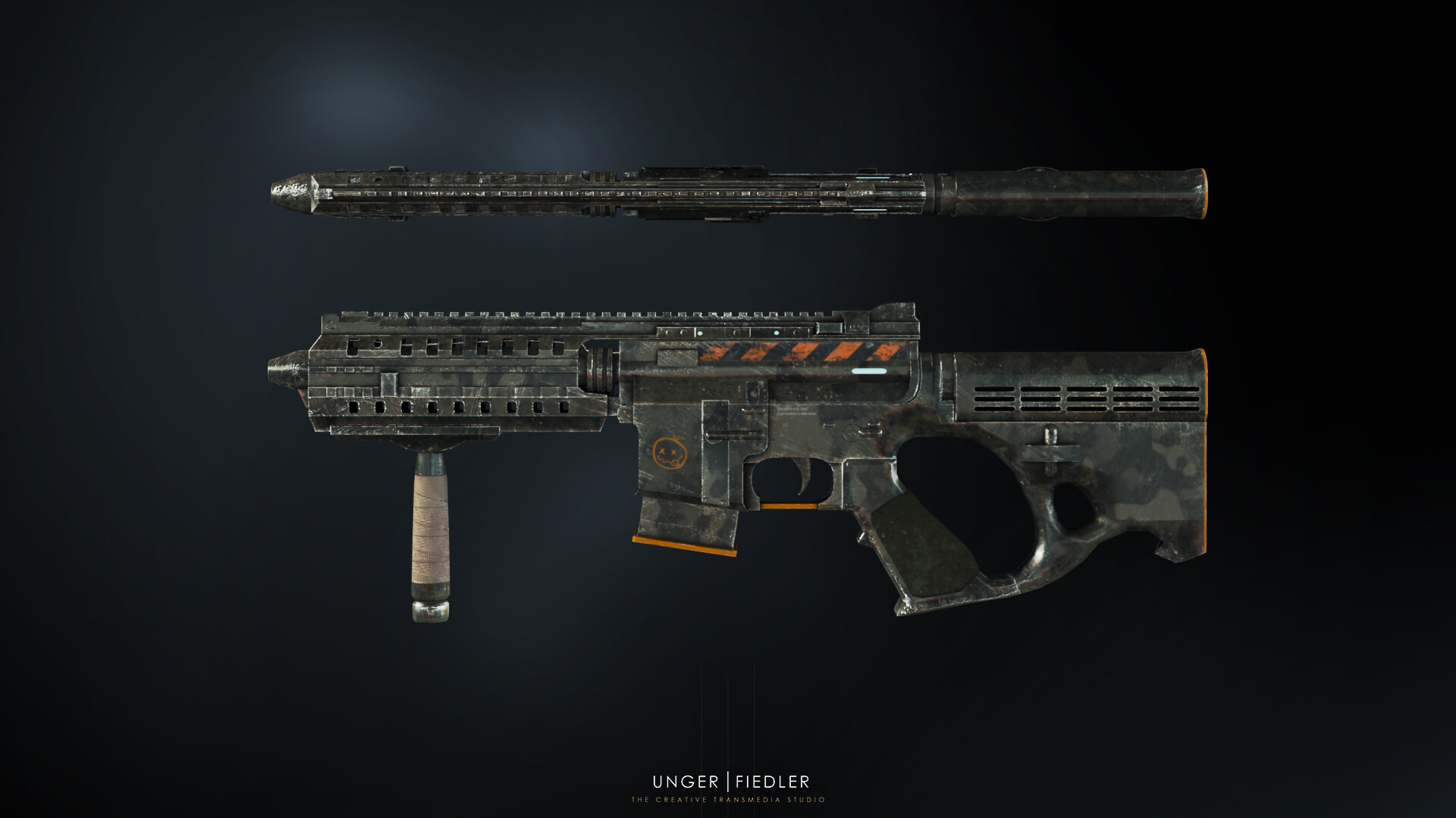 Unger & Fiedler - Modded M16 Rifle - 3D - Unreal Engine