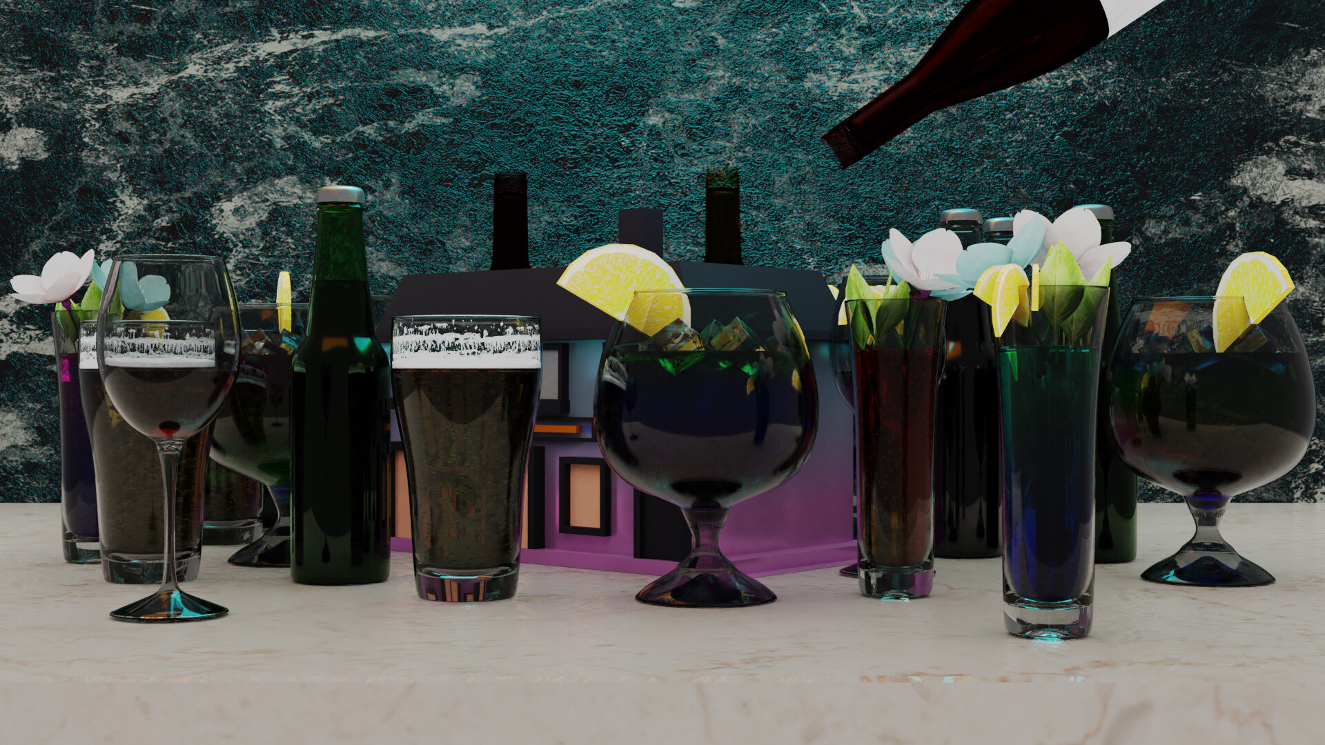 ArtStation - Cocktail, Beer, and Wine