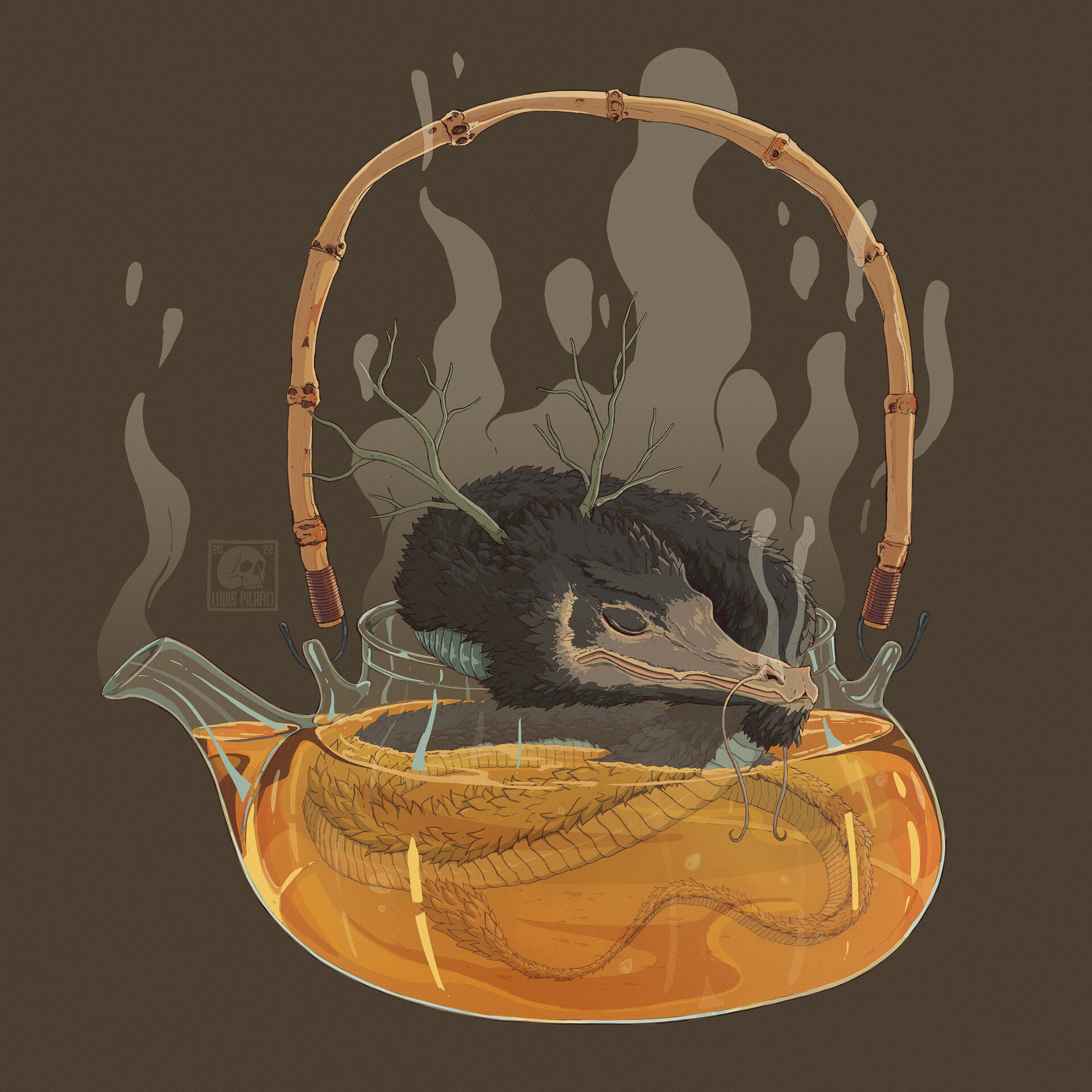 ArtStation - Black tea dragon