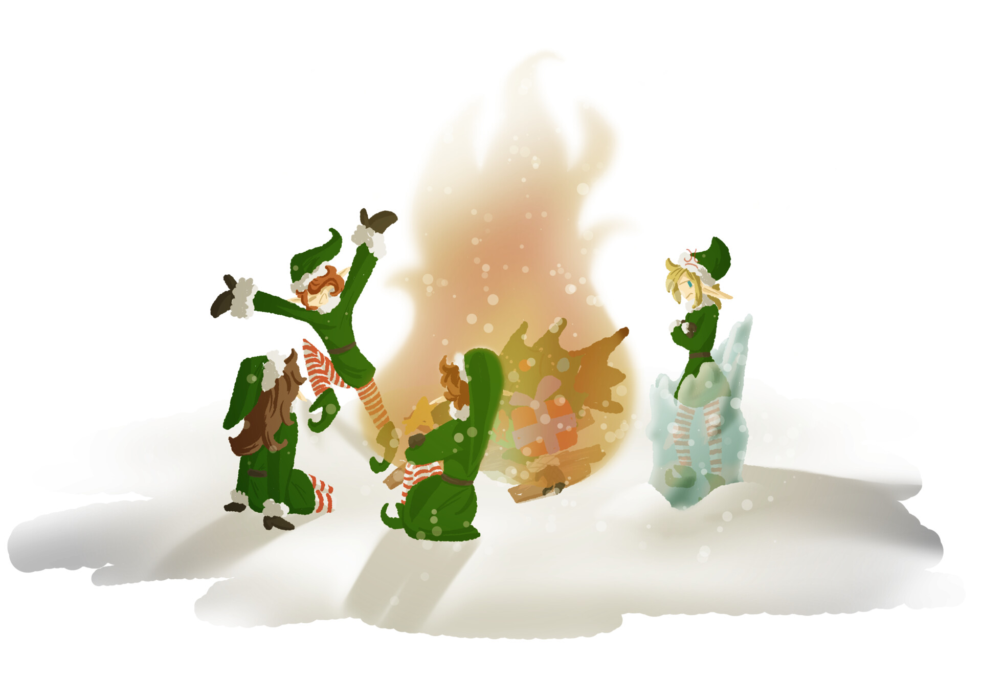 ArtStation - Burn The Halls - 2D Art