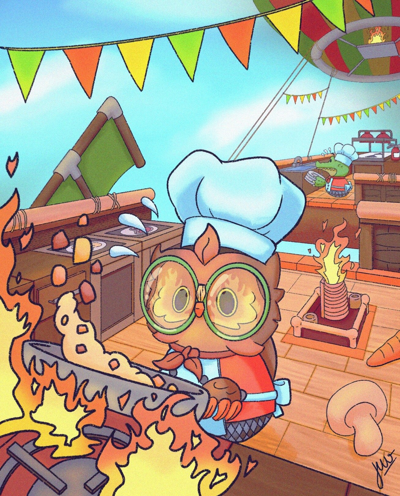 ArtStation - Overcooked 2 fan art