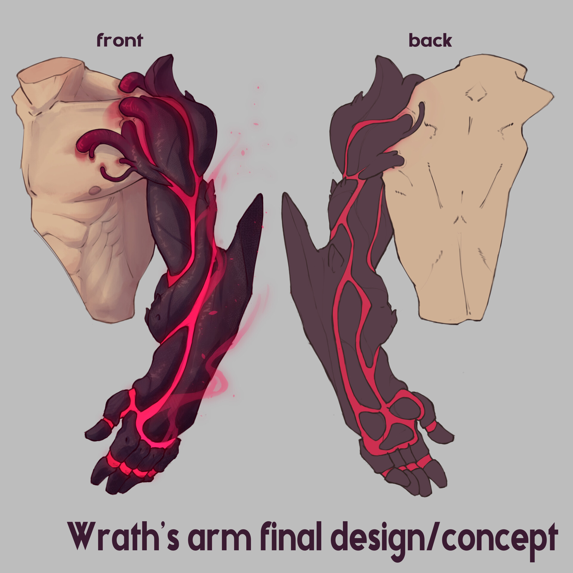 ArtStation - Character design: Wrath's arm