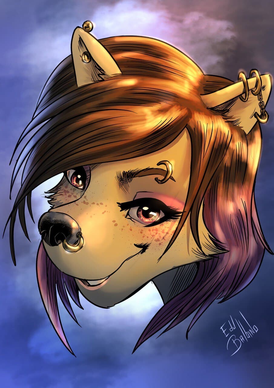 ArtStation - Female Lil Dog Furry