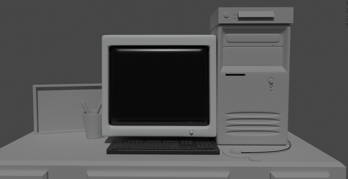 ArtStation - Old Computer WIP