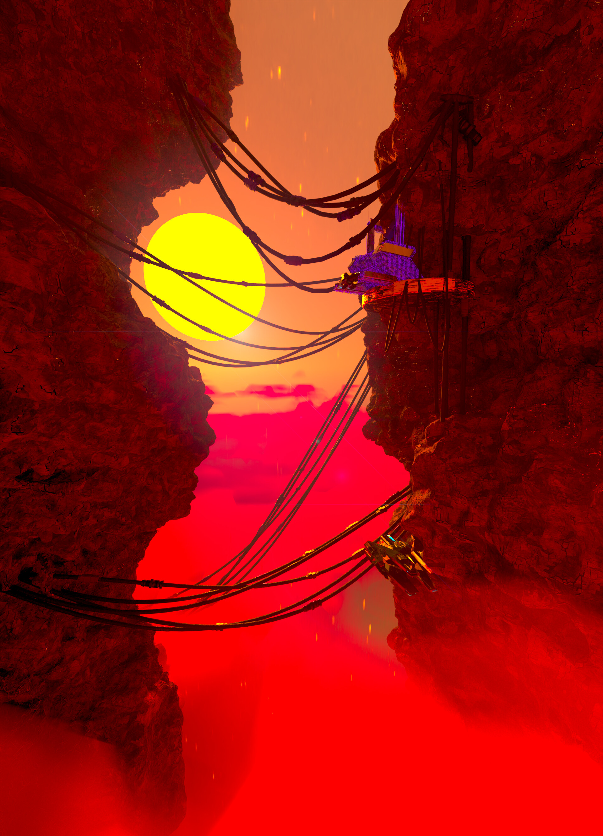 ArtStation - the high canyon