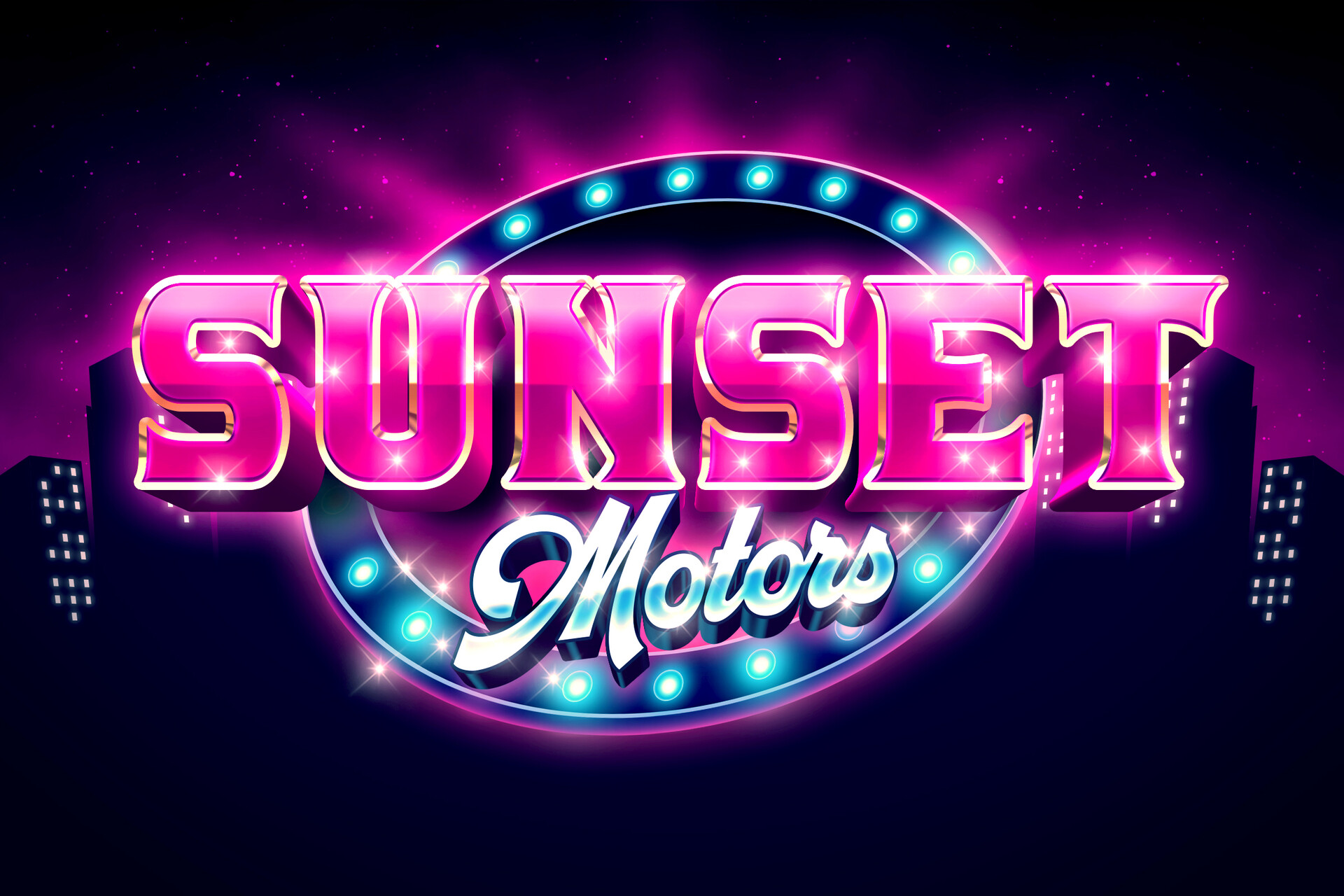 ArtStation - Sunset Motors (Neon Logo)