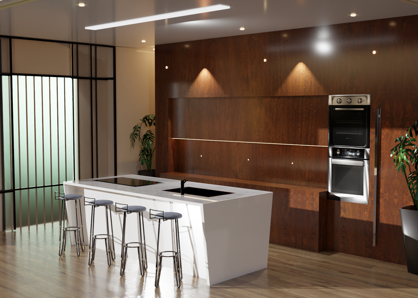 ArtStation - Simple Modern Kitchen Render