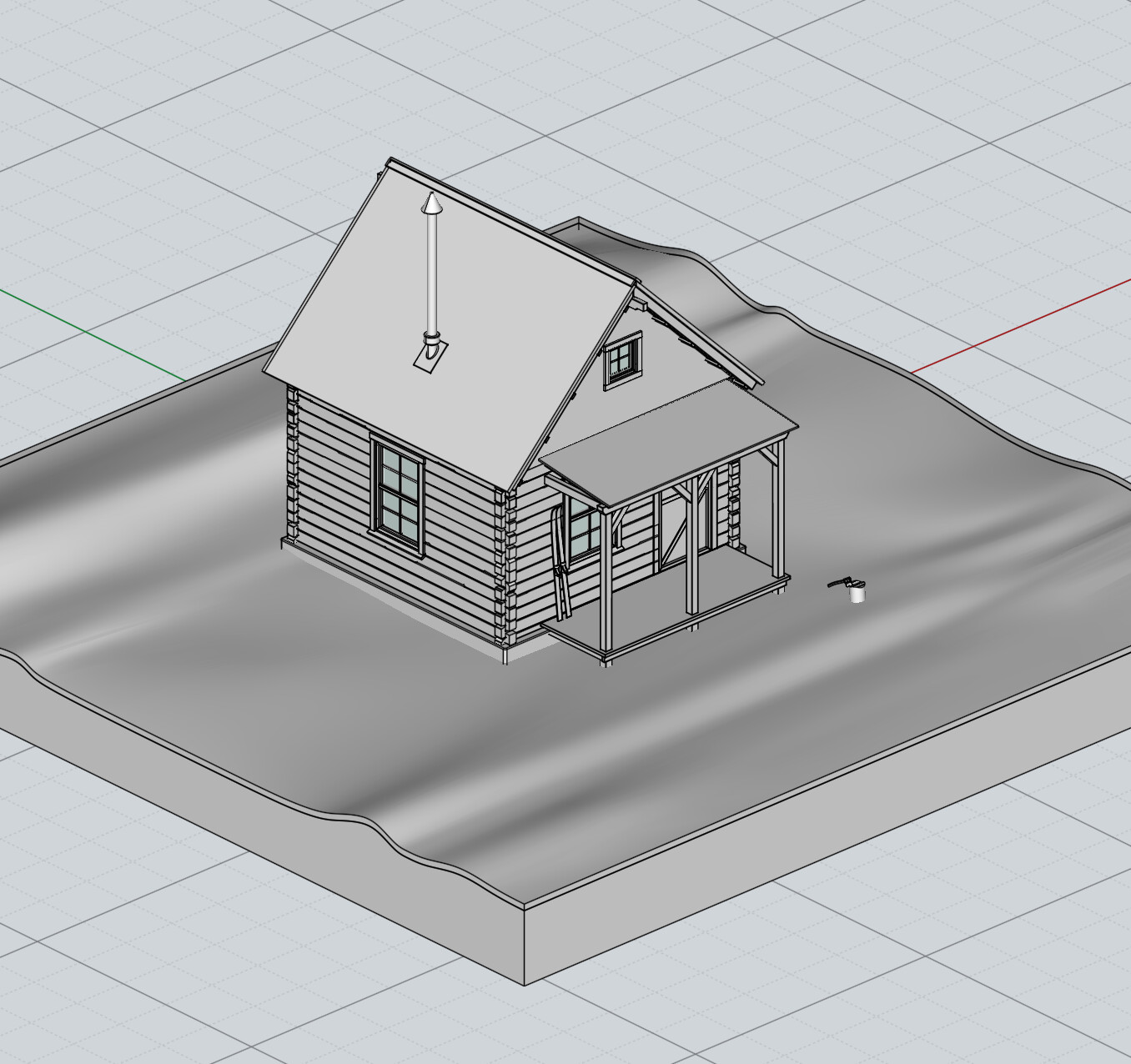 Roman Pavlovski - Weekend in the Woods Isometric Art