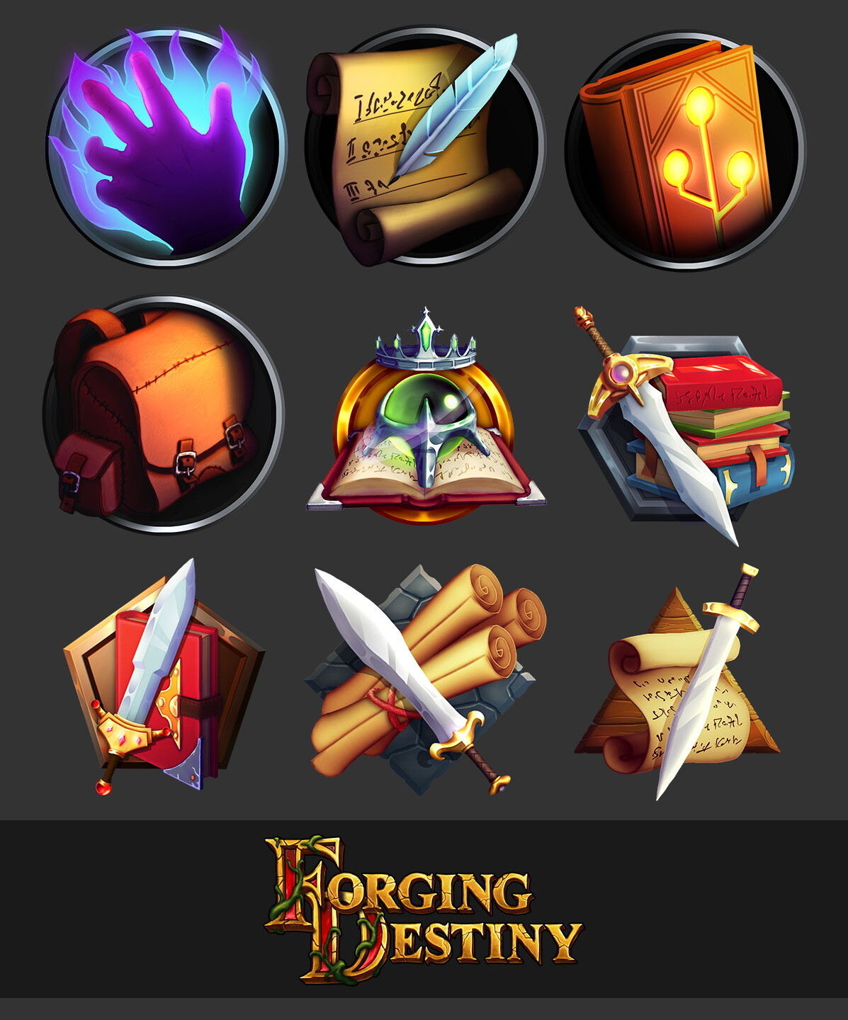ArtStation - Icons for Forging Destiny