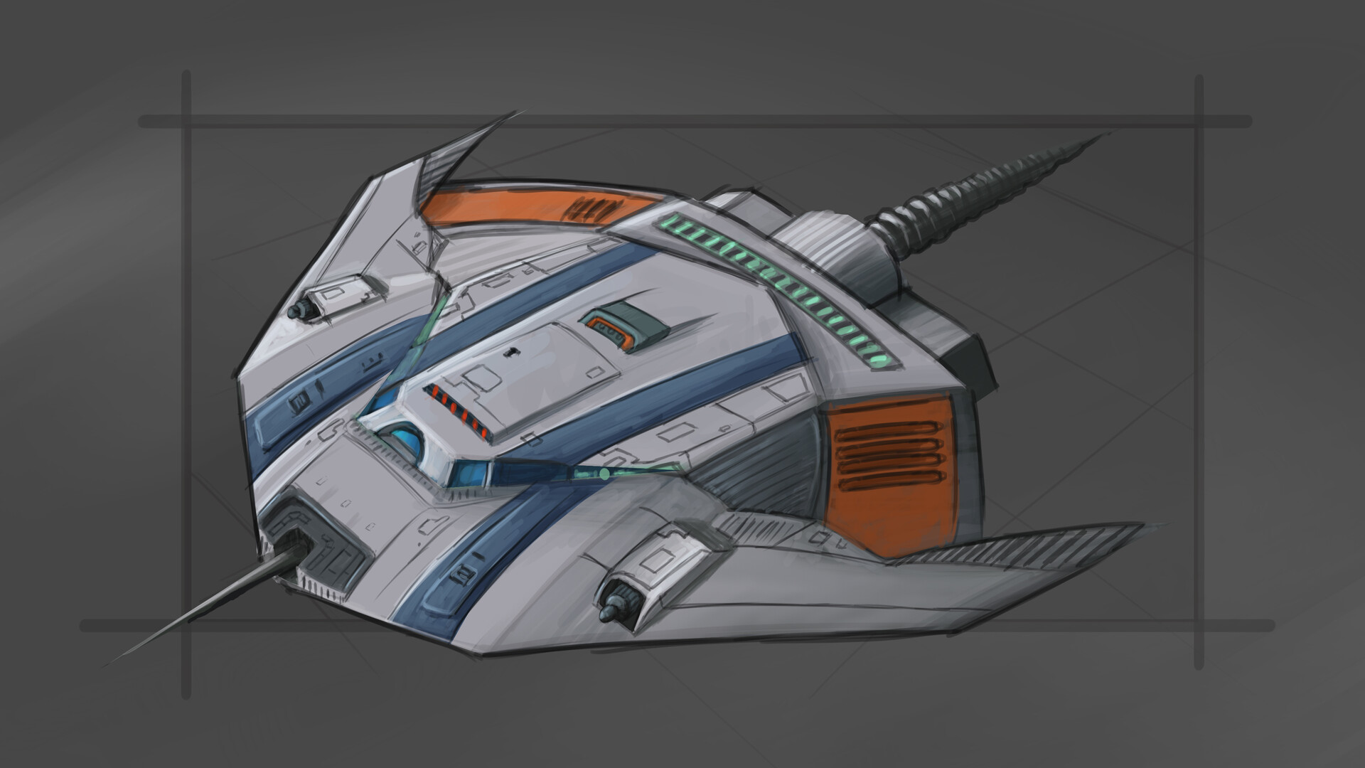 ArtStation - Spaceship_design