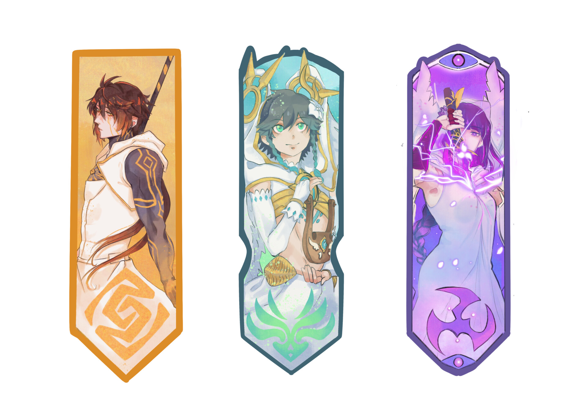 ArtStation - Genshin BookMarks
