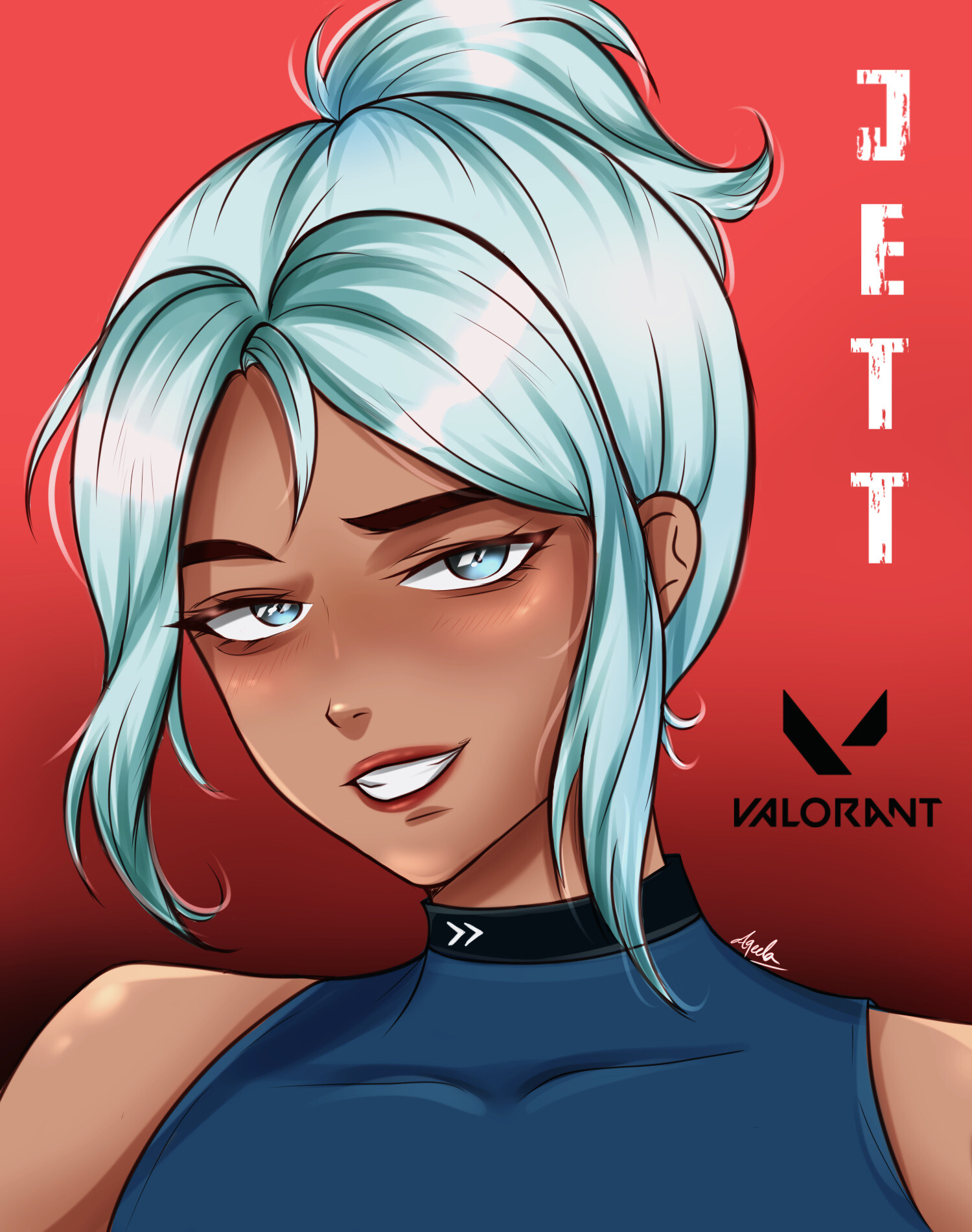 Artstation Valorant Jett Fan Art