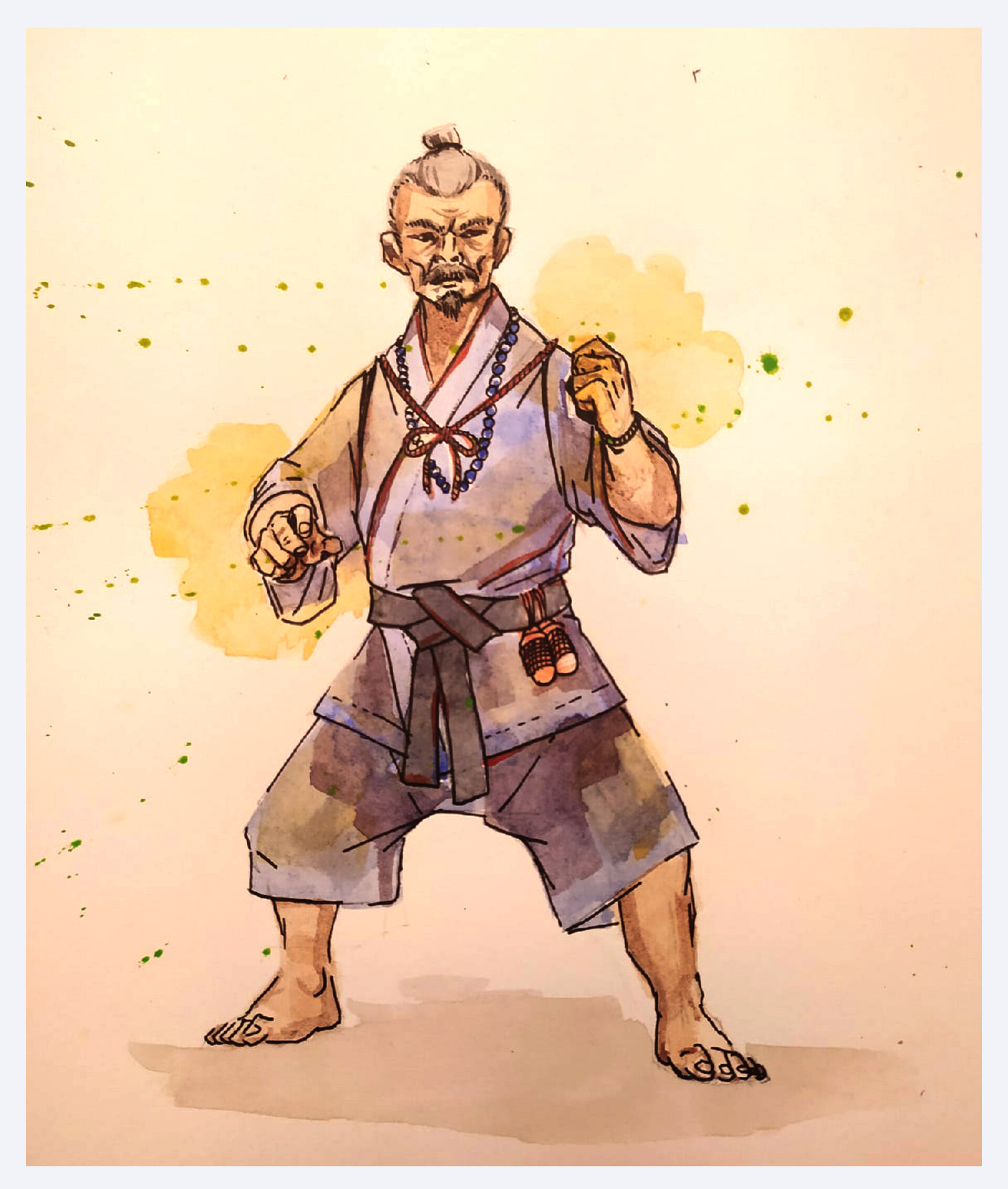 ArtStation - Panasian DnD classes. Monk.