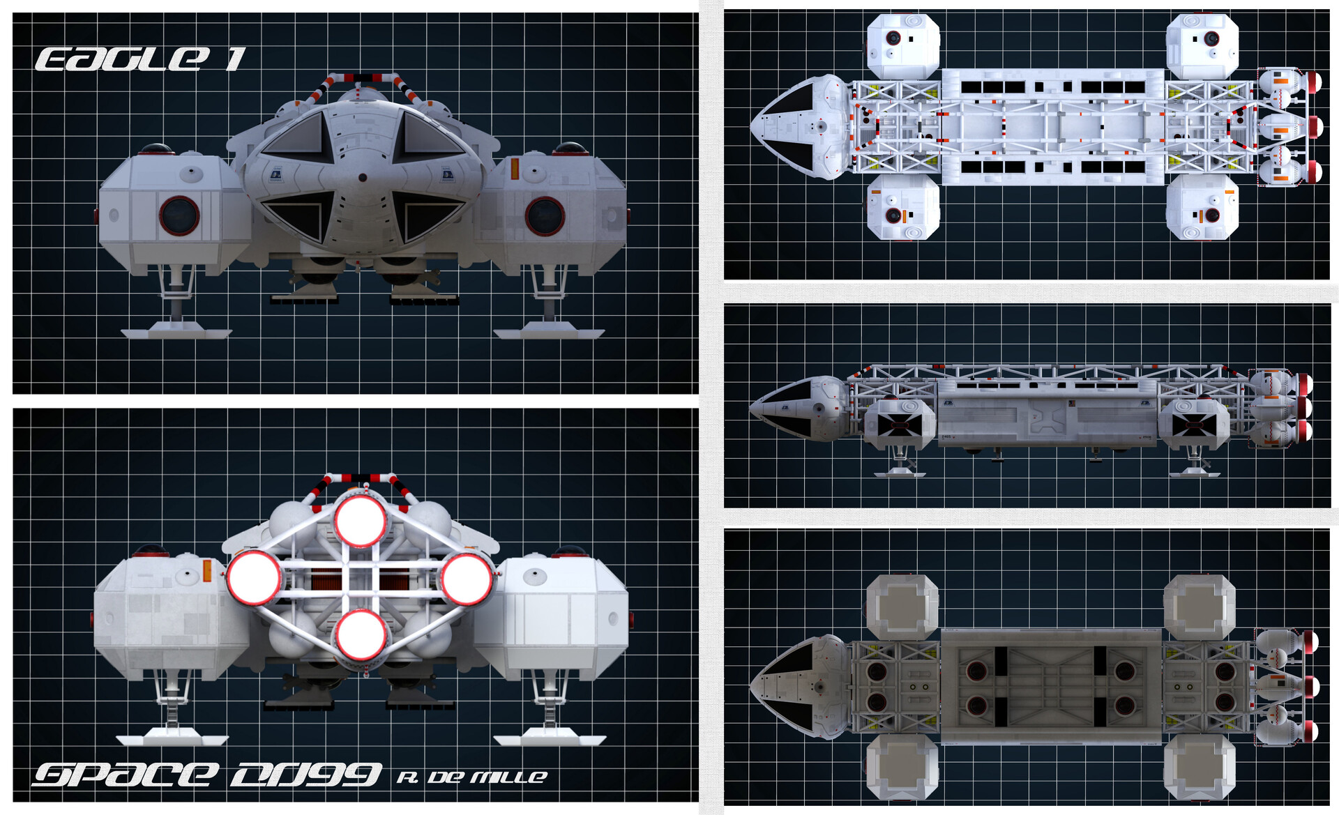 ArtStation - Eagle 1 equipped with Distortion Field Drive Units