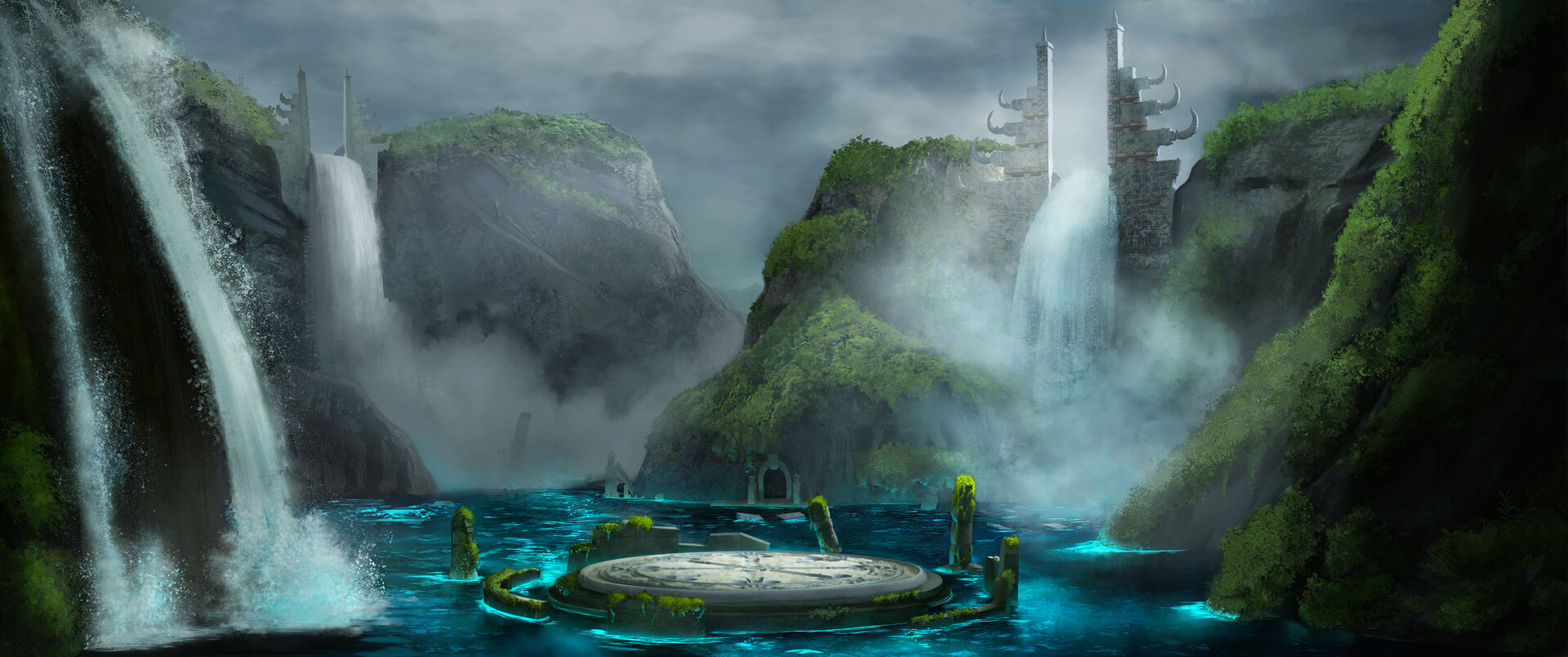 ArtStation - Waterfall Arena