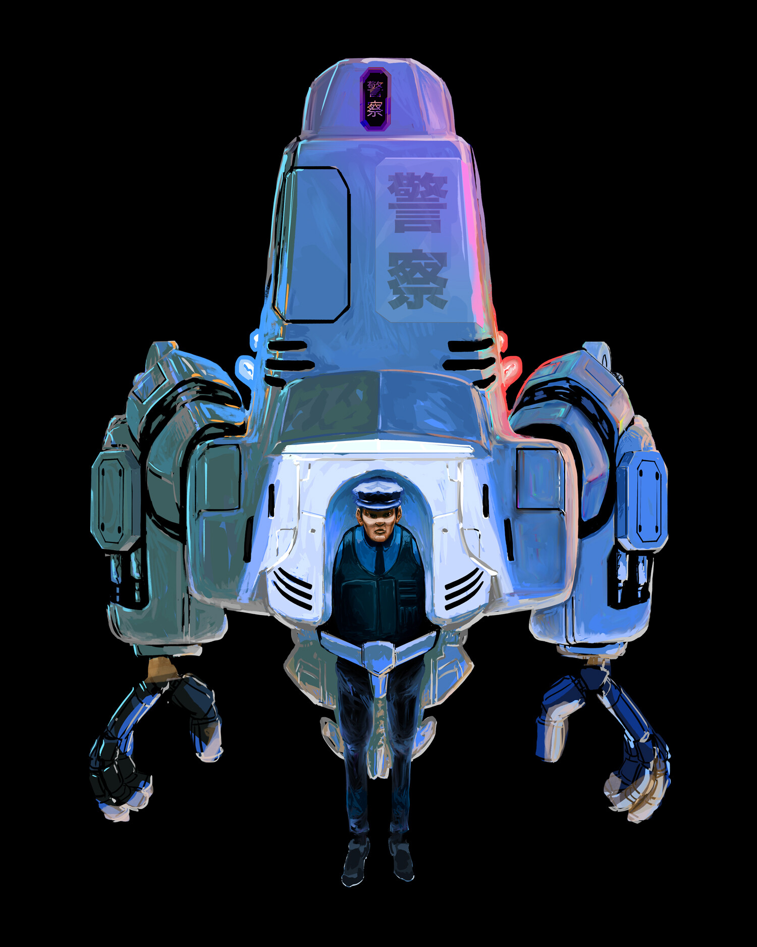 ArtStation - Officers Geji and Korou of the Sky City Police