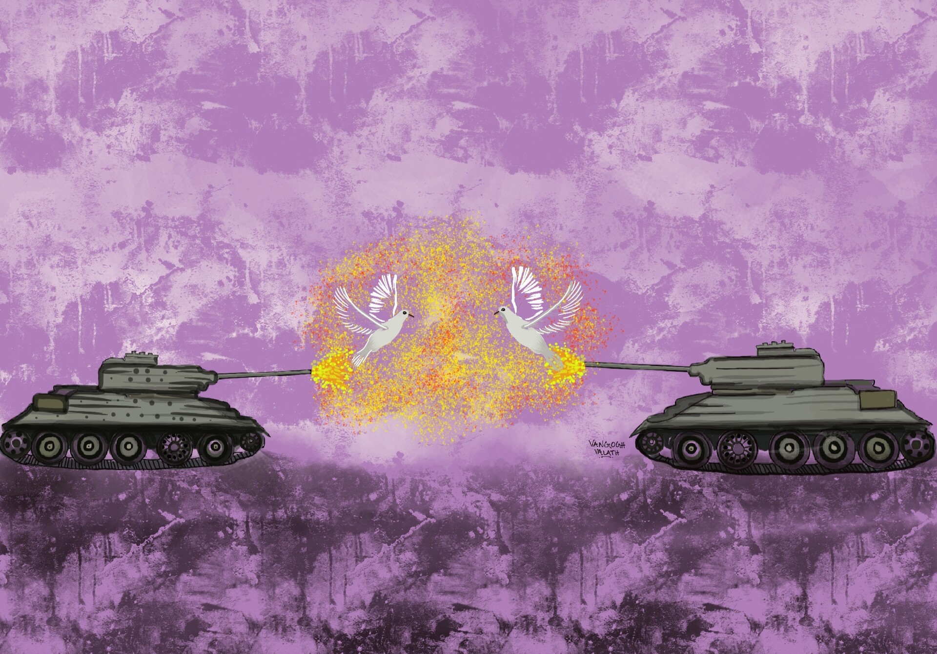 ArtStation - Fire peace.