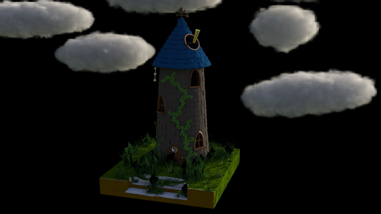 ArtStation - Stardew valley wizard tower 3d