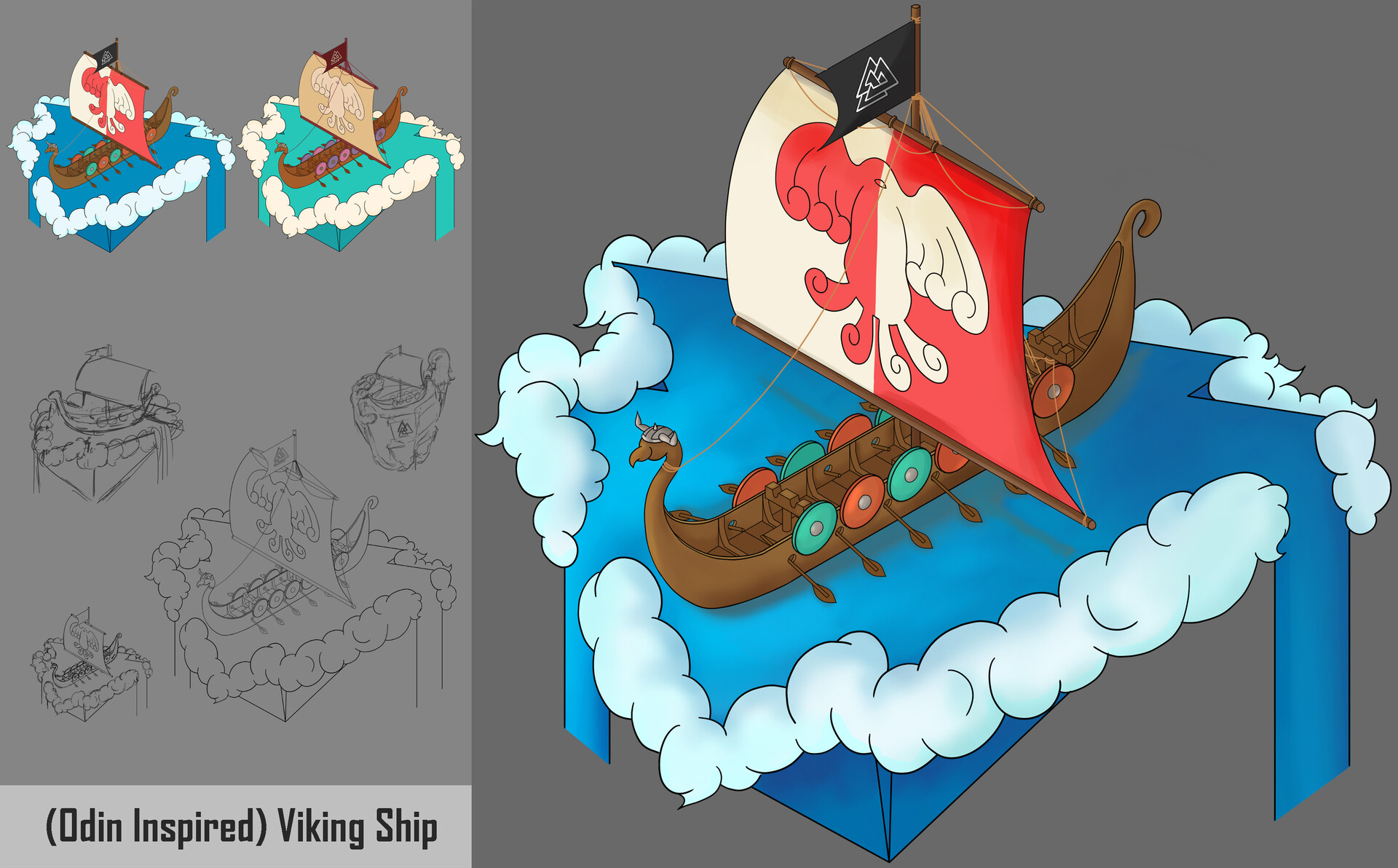 ArtStation - Odin Inspired Viking Ship