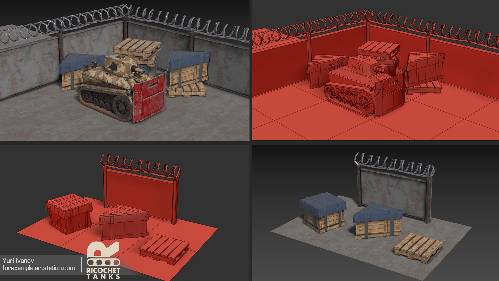 Michael B - Ricochet Tanks - Asset Pack #1