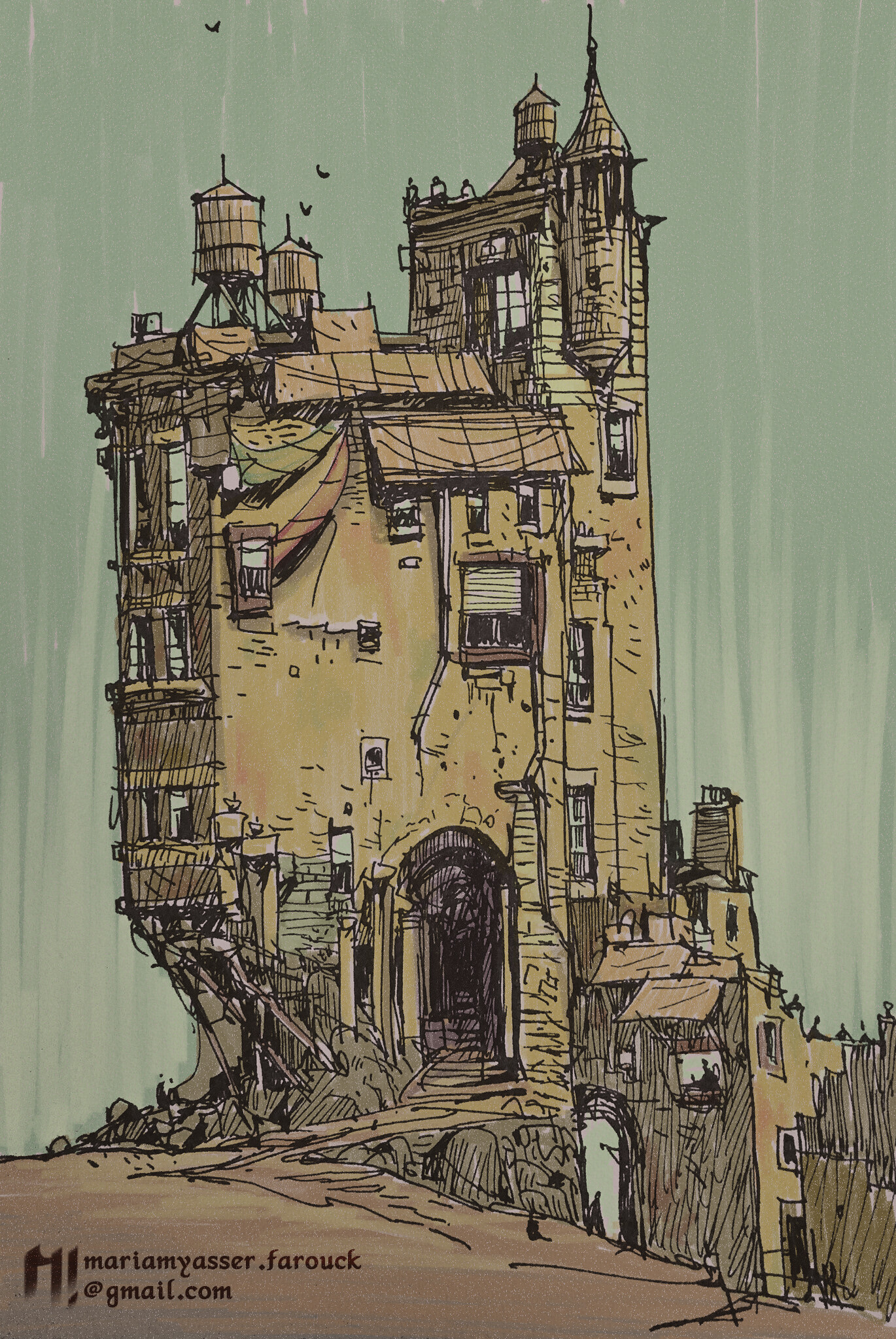 ArtStation - Collapsed MariamYasser Colors