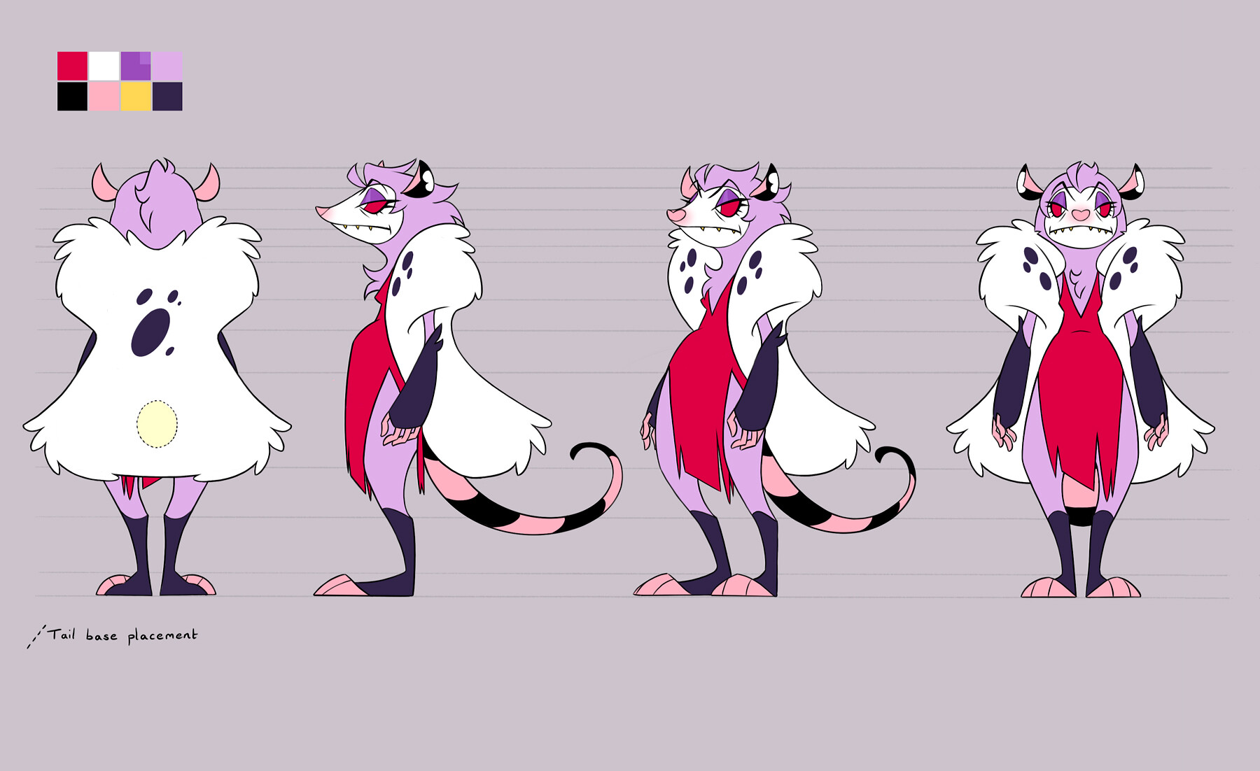ArtStation - Possum Lady Turnaround
