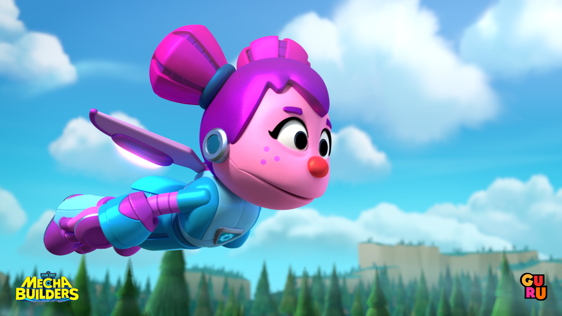 Peter Mai - Sesame Street Mecha Builders - Abby Texturing