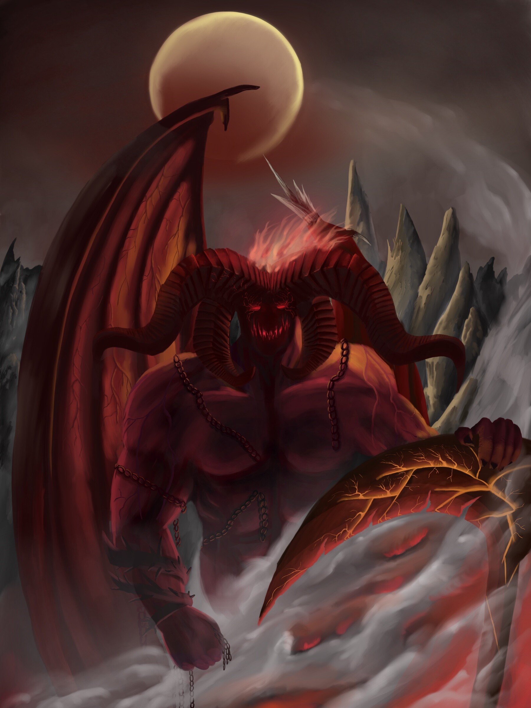 ArtStation - Rakdos, The Battle Worn