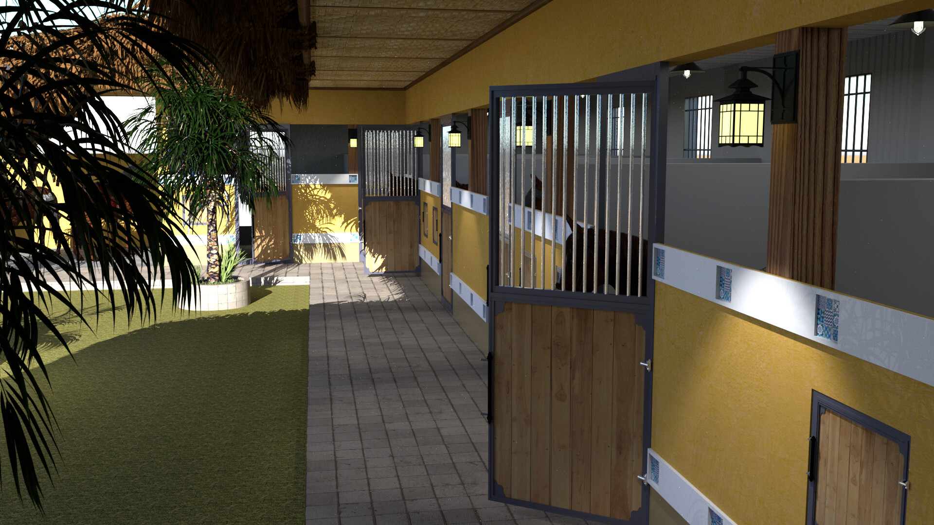 ArtStation - Stable horses