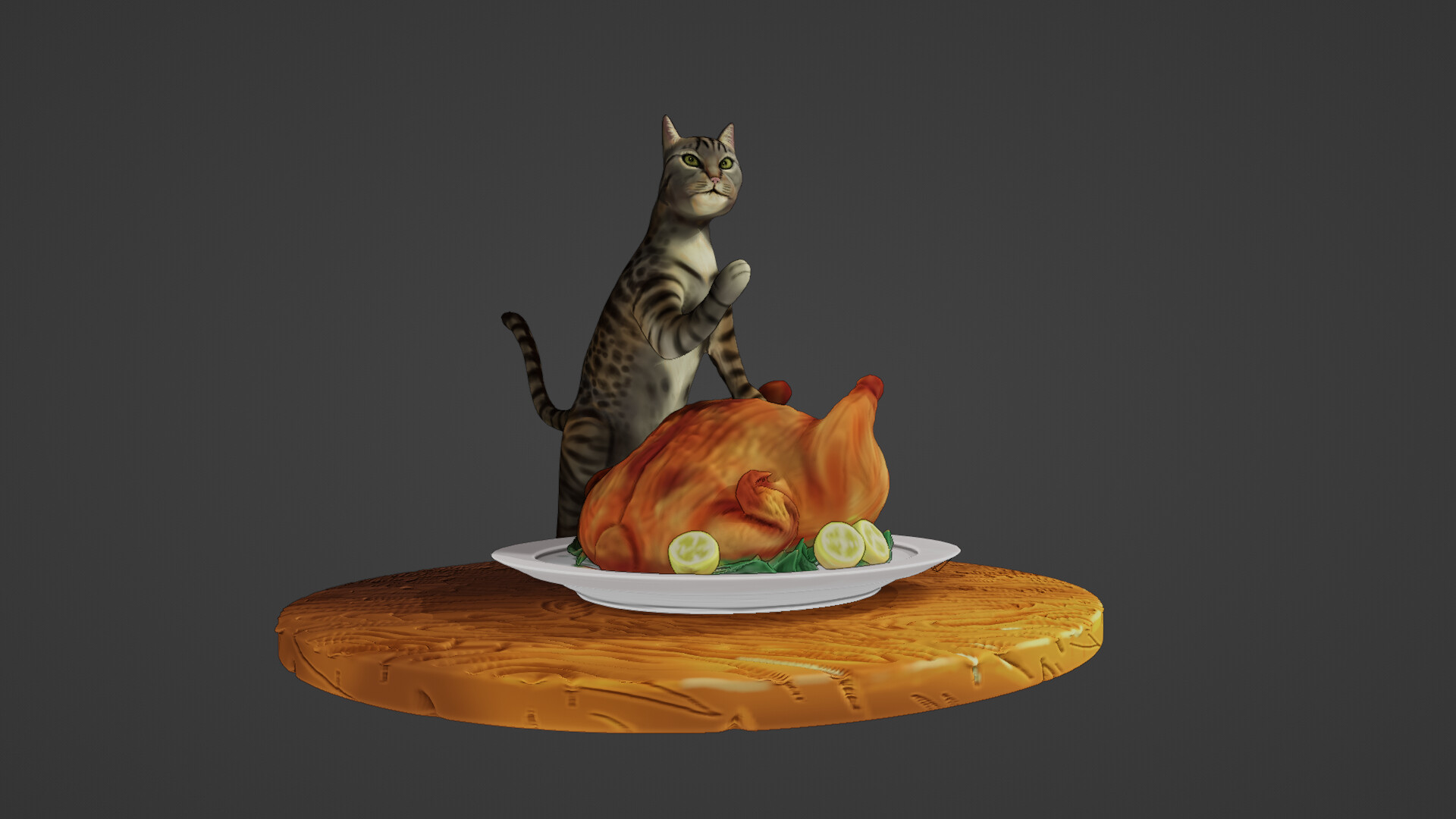 ArtStation - Hungry Cat - Exercice