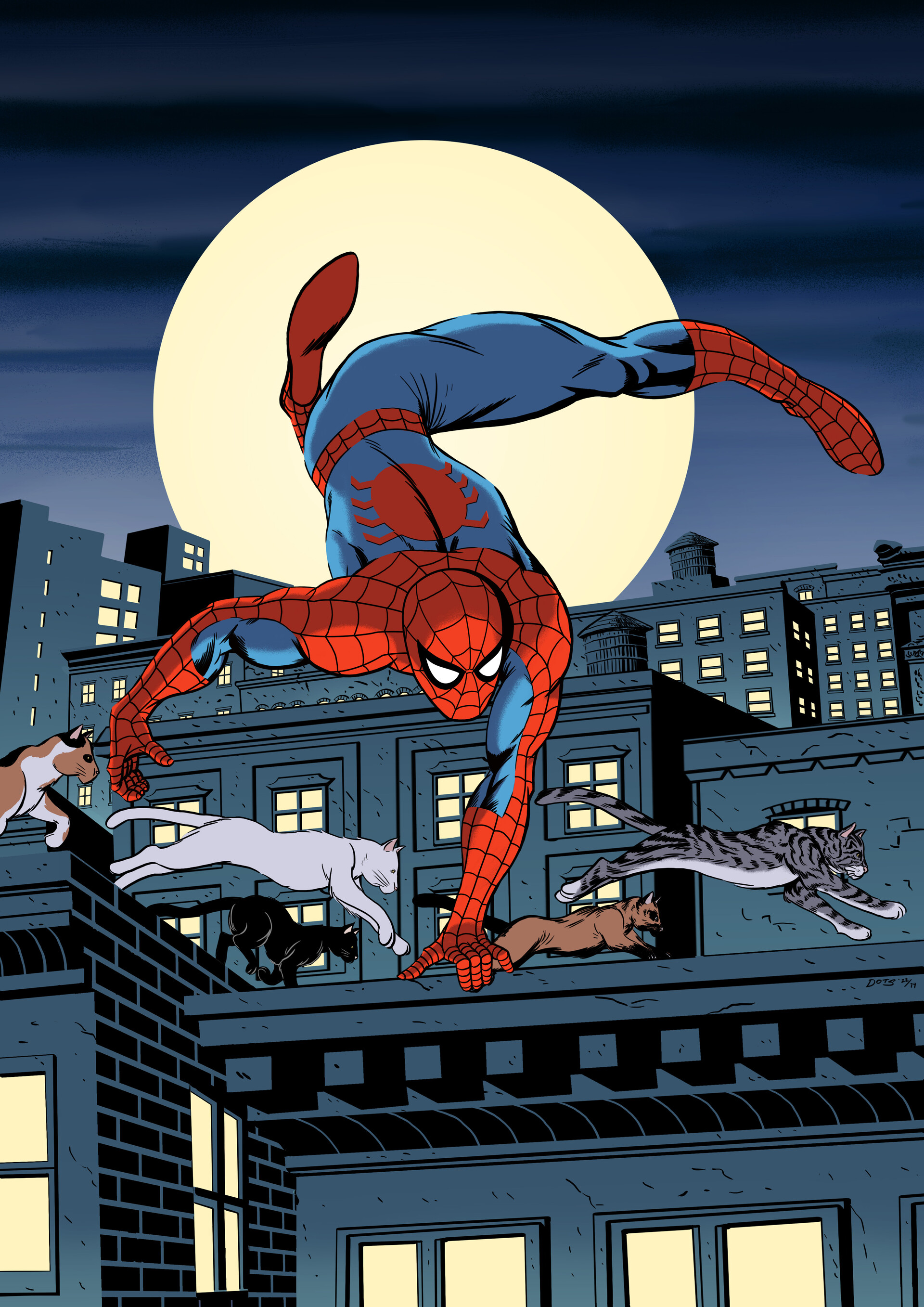 ArtStation - Spider-Man and the Cats