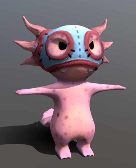 ArtStation - Axolote Luchador