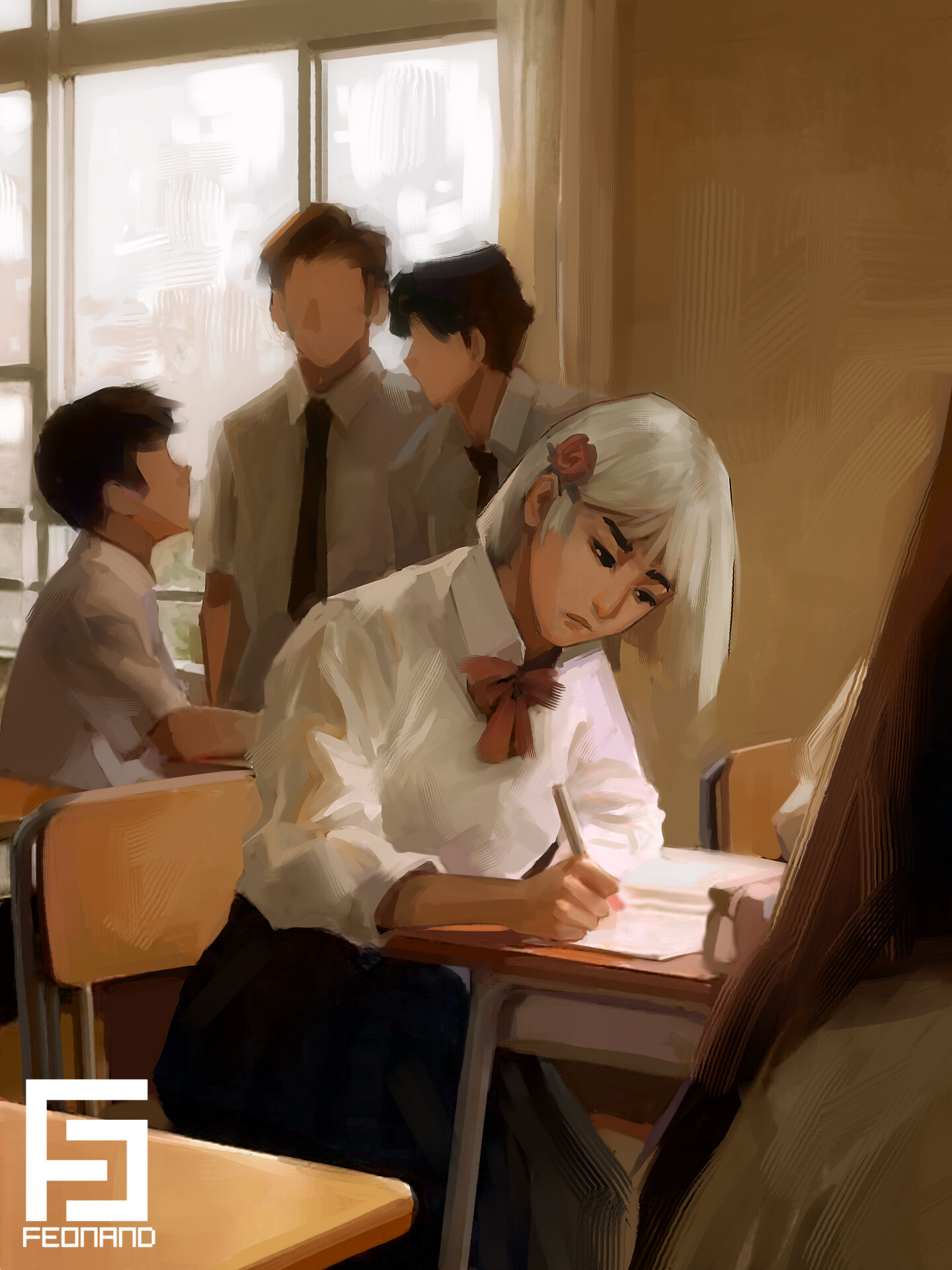 ArtStation - ANGEL IN CLASS