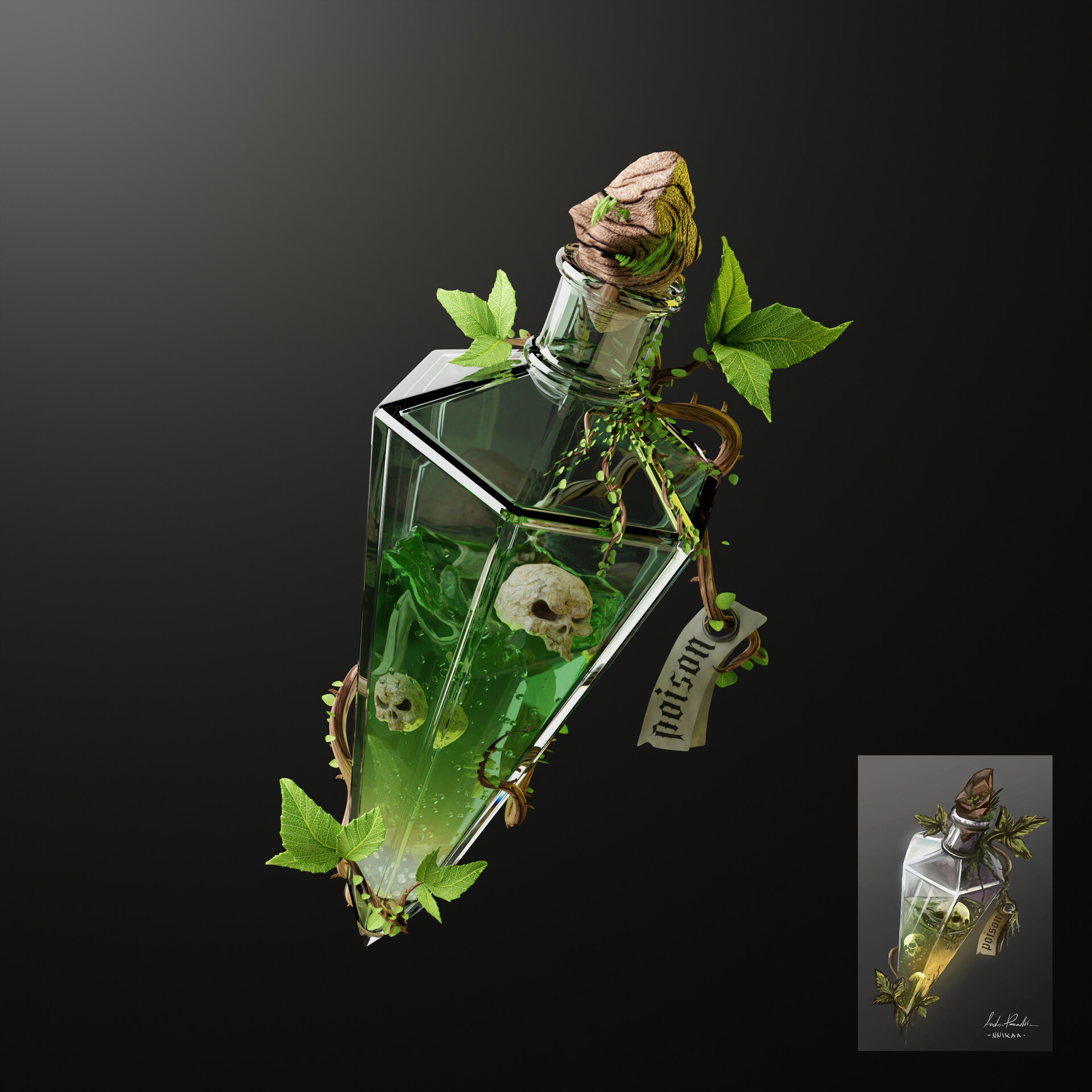 ArtStation - Poison Bottle