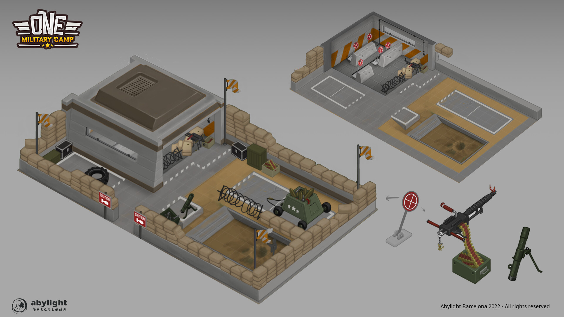 ArtStation - Artillery training building in One Military Camp