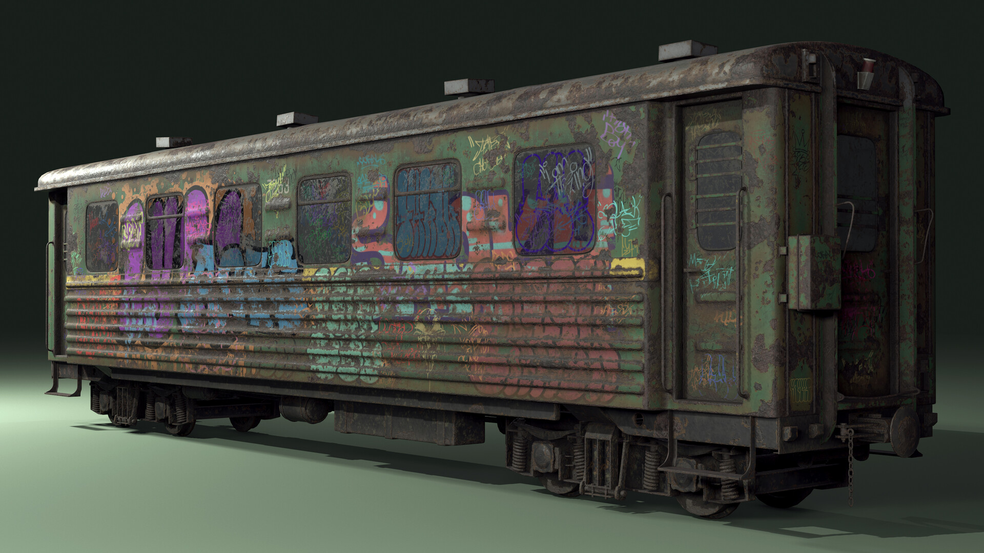 ArtStation - Train wagon PV40 (ПВ40)