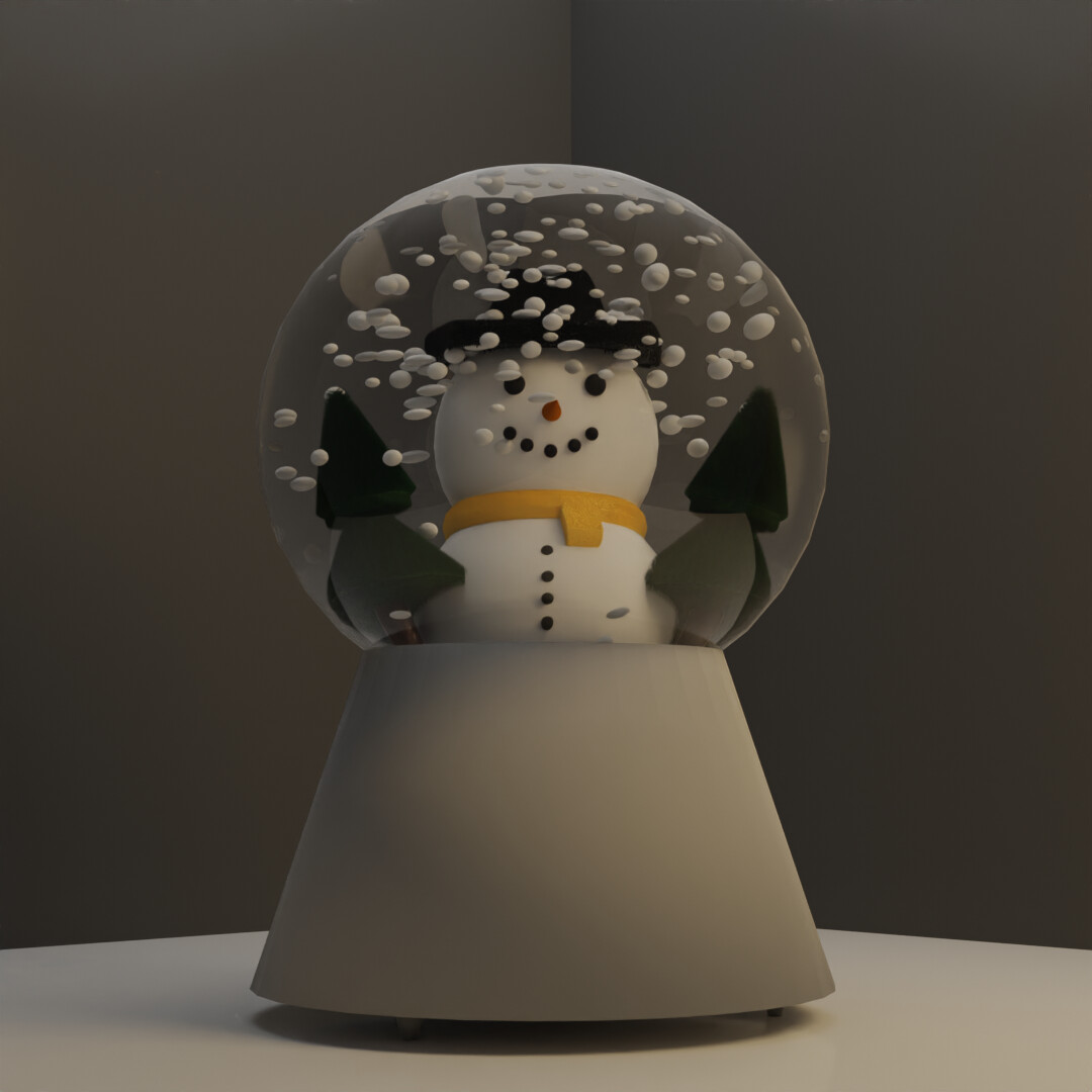 ArtStation - Snowball with snowman in it