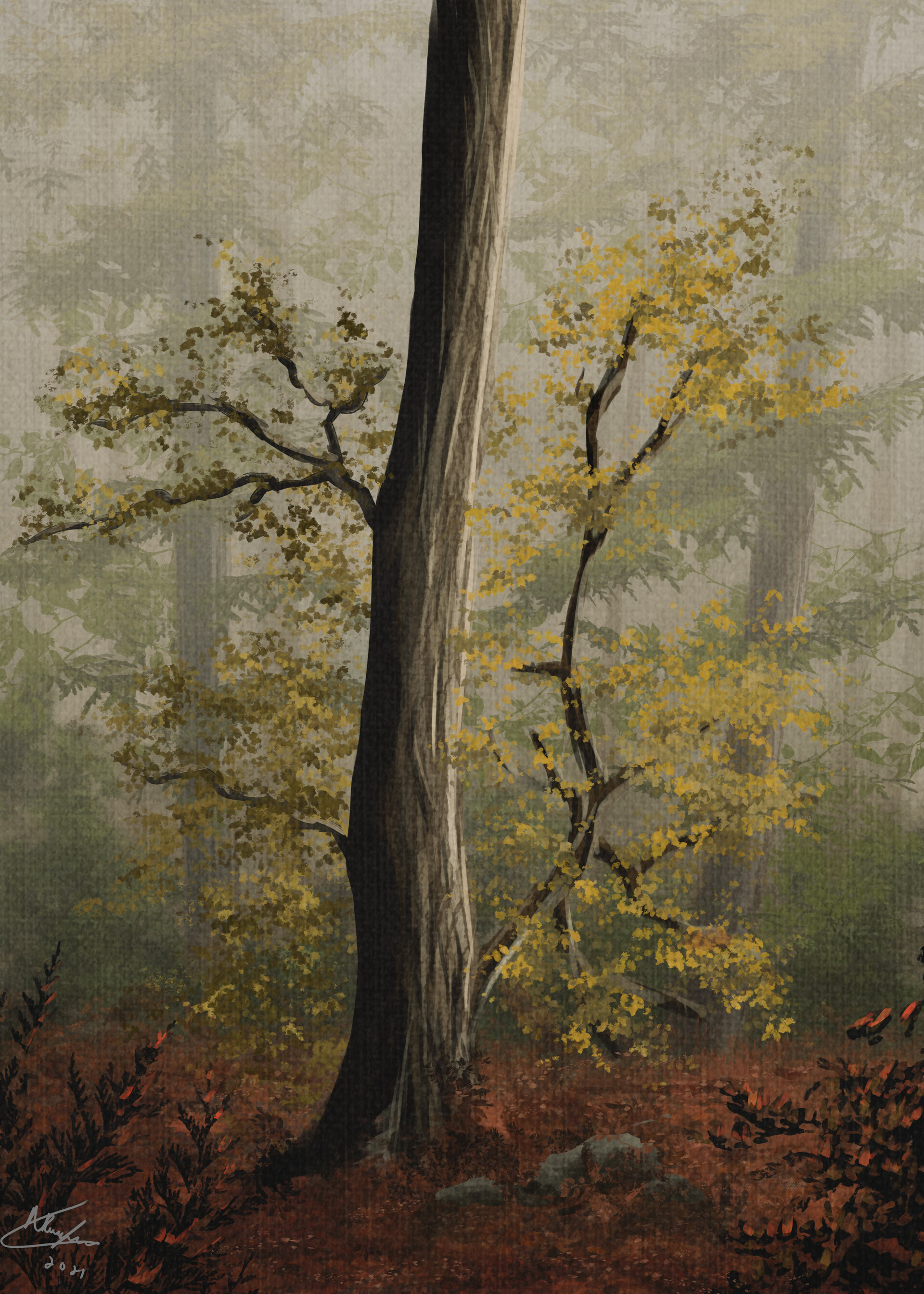 ArtStation - The Solitary Tree