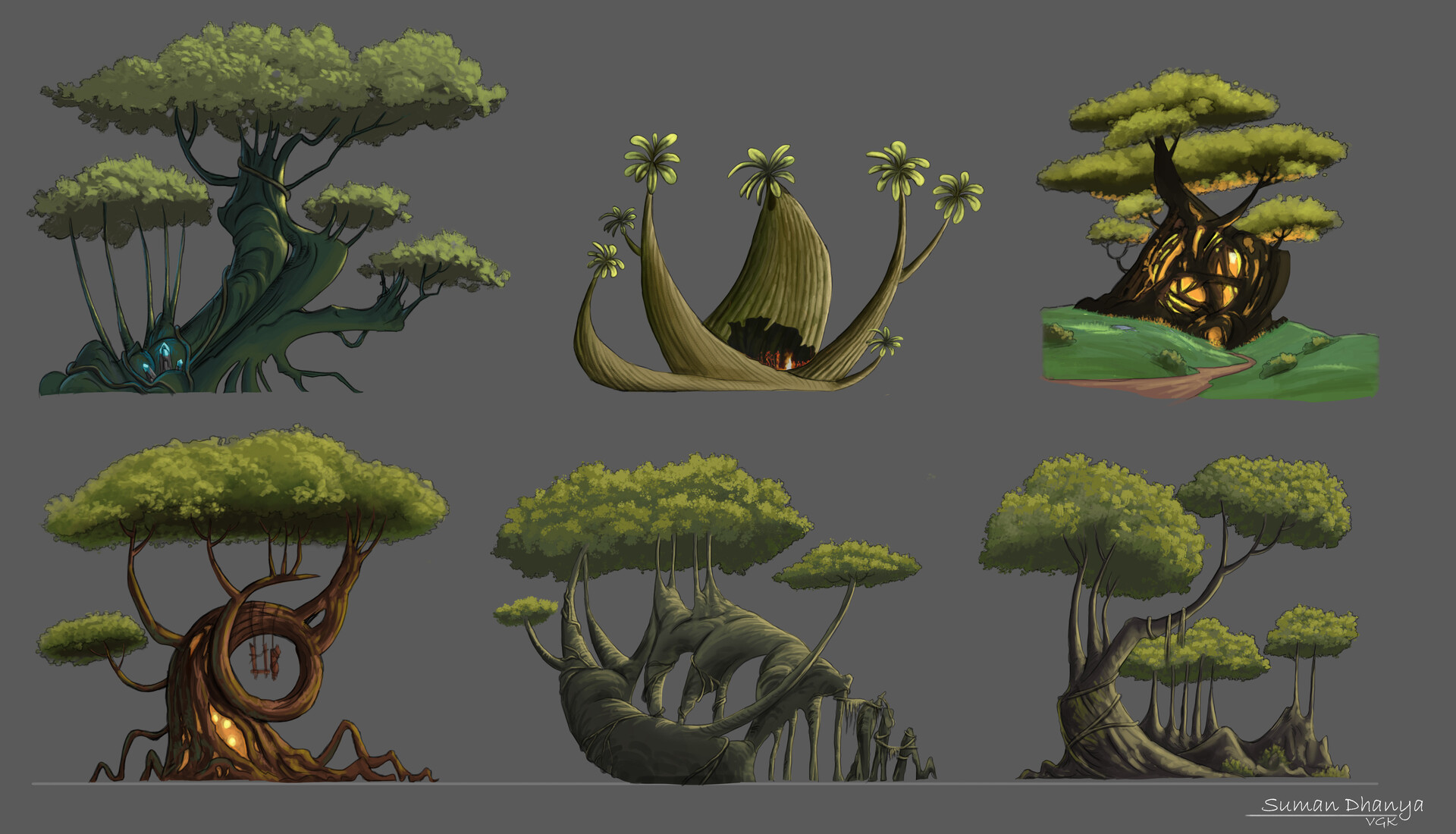 ArtStation - Fantacy Tree props