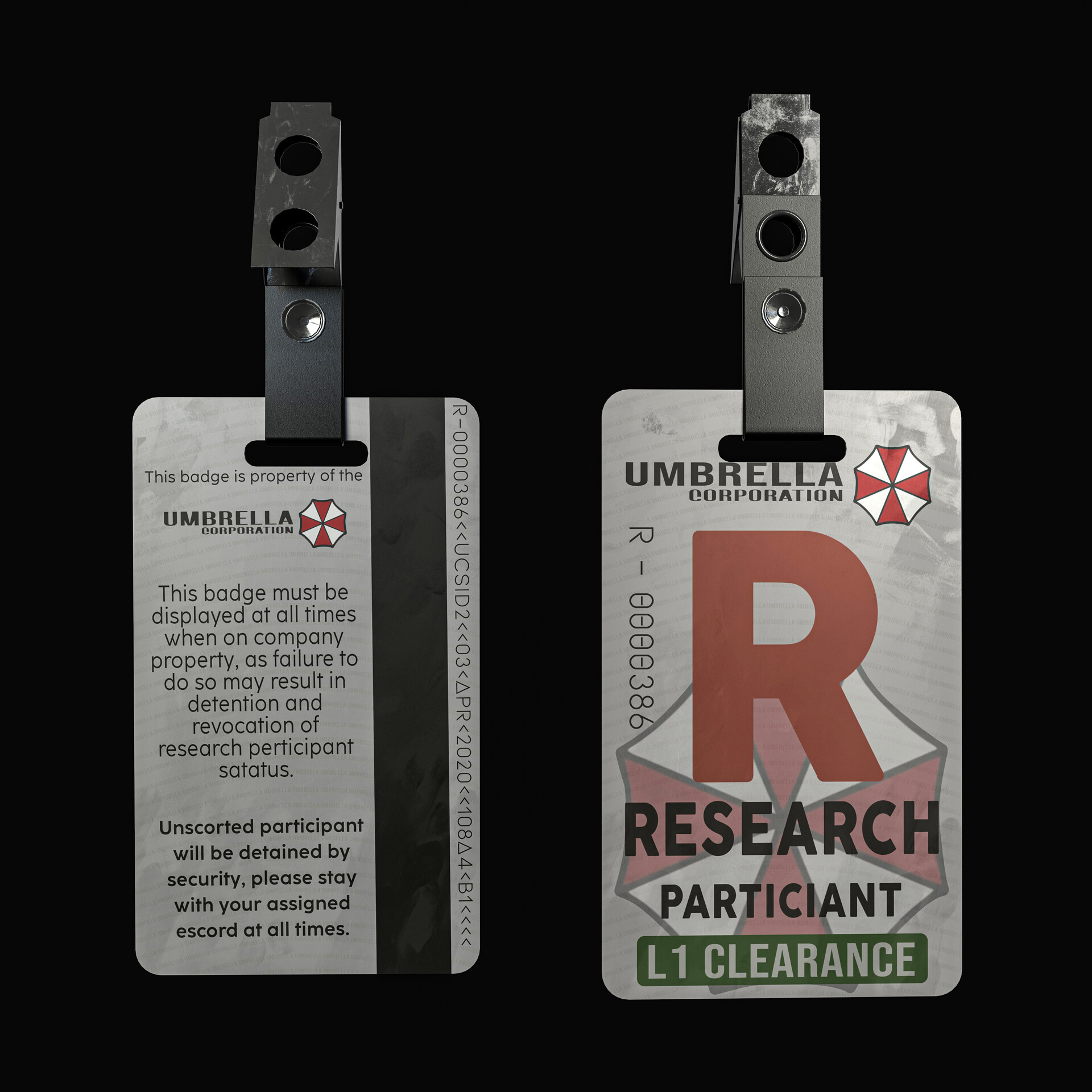 ArtStation - Resident Evil Umbrella ID Card