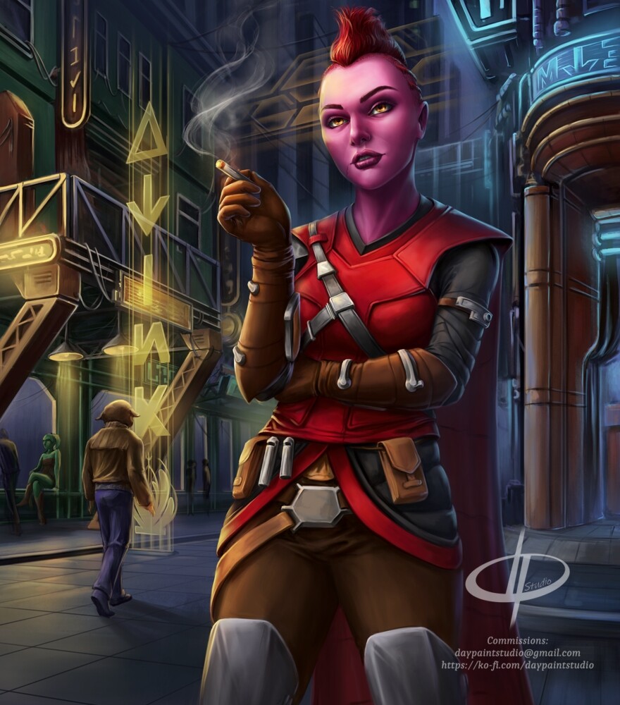 ArtStation - Zeltron girl in Nar Shaddaa